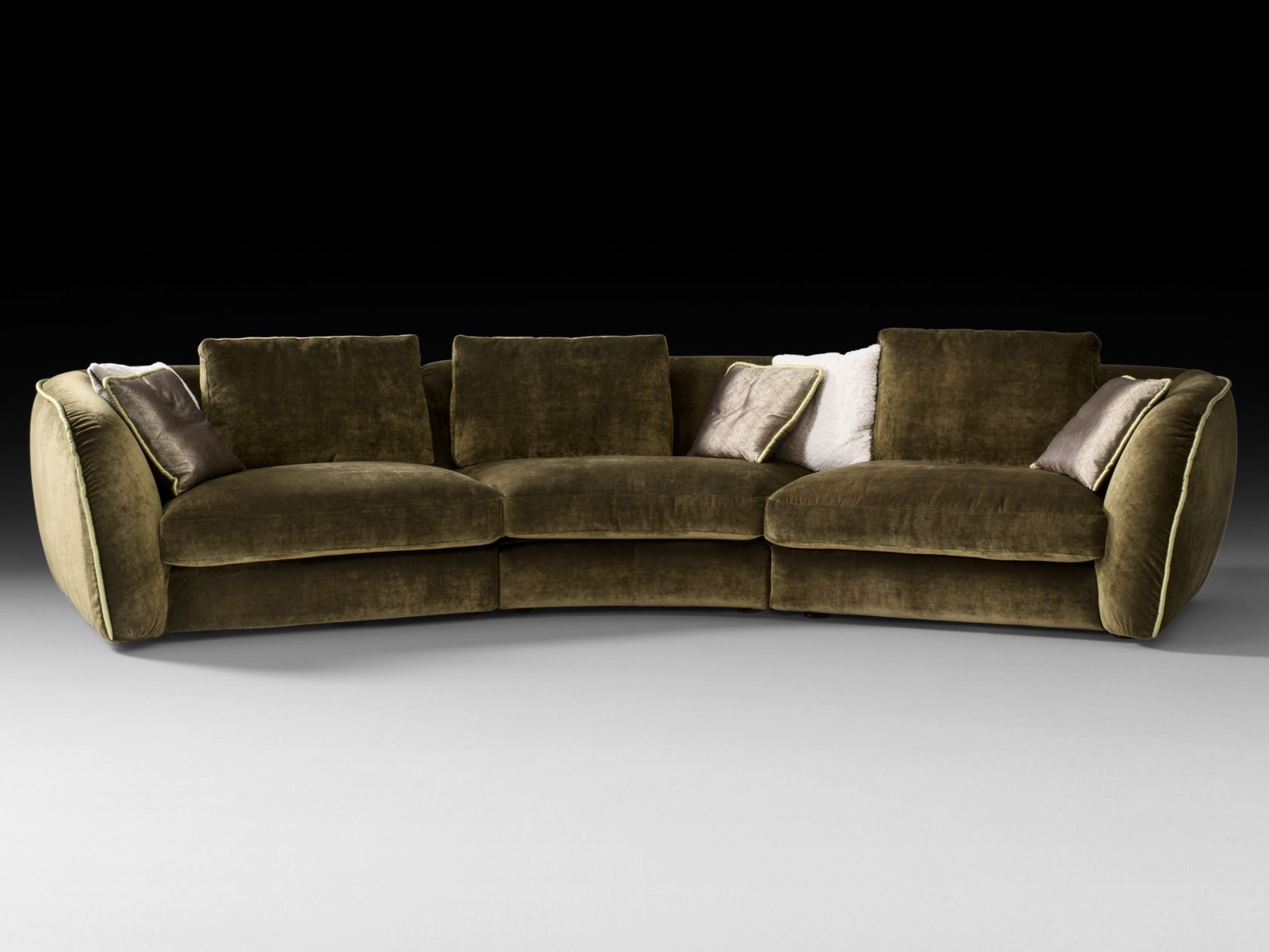 LEVANTE | Curved sofa Curved fabric sofa By Black Tie | design Pier ...