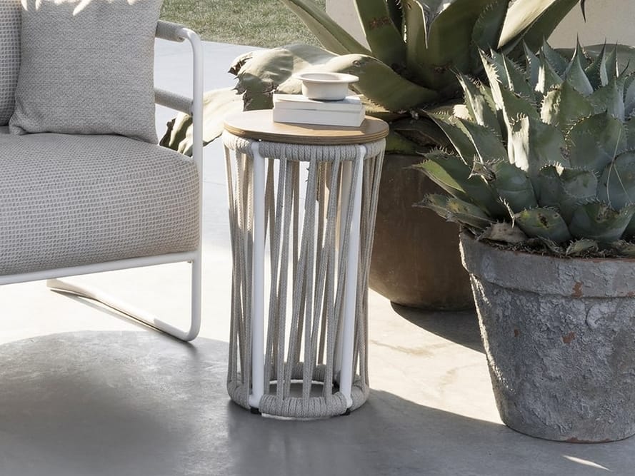 LEVANTE Round high side table By Rever | design Marco Piva