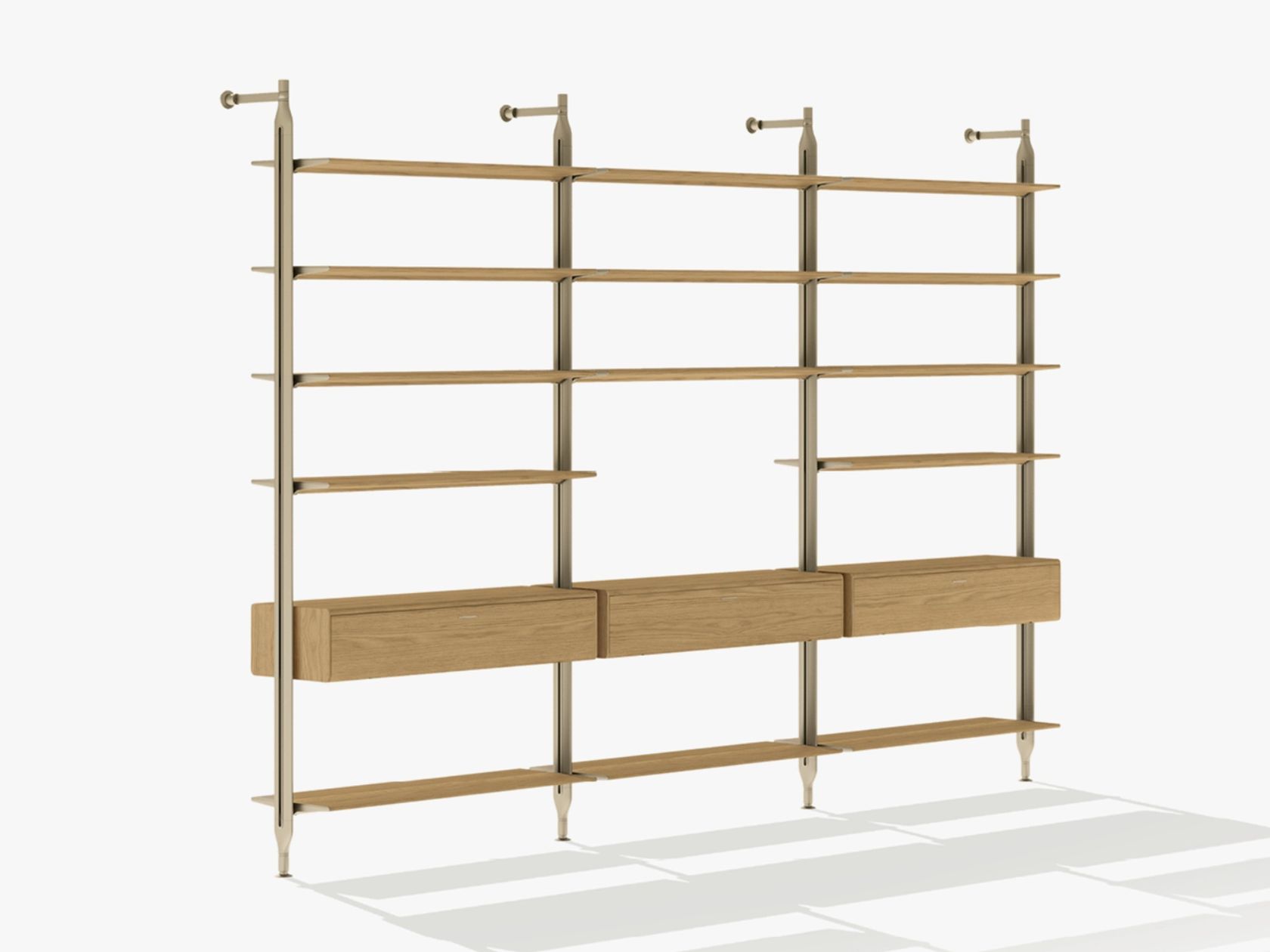 LEXINGTON Bookcase By Poliform | design Jean-Marie Massaud