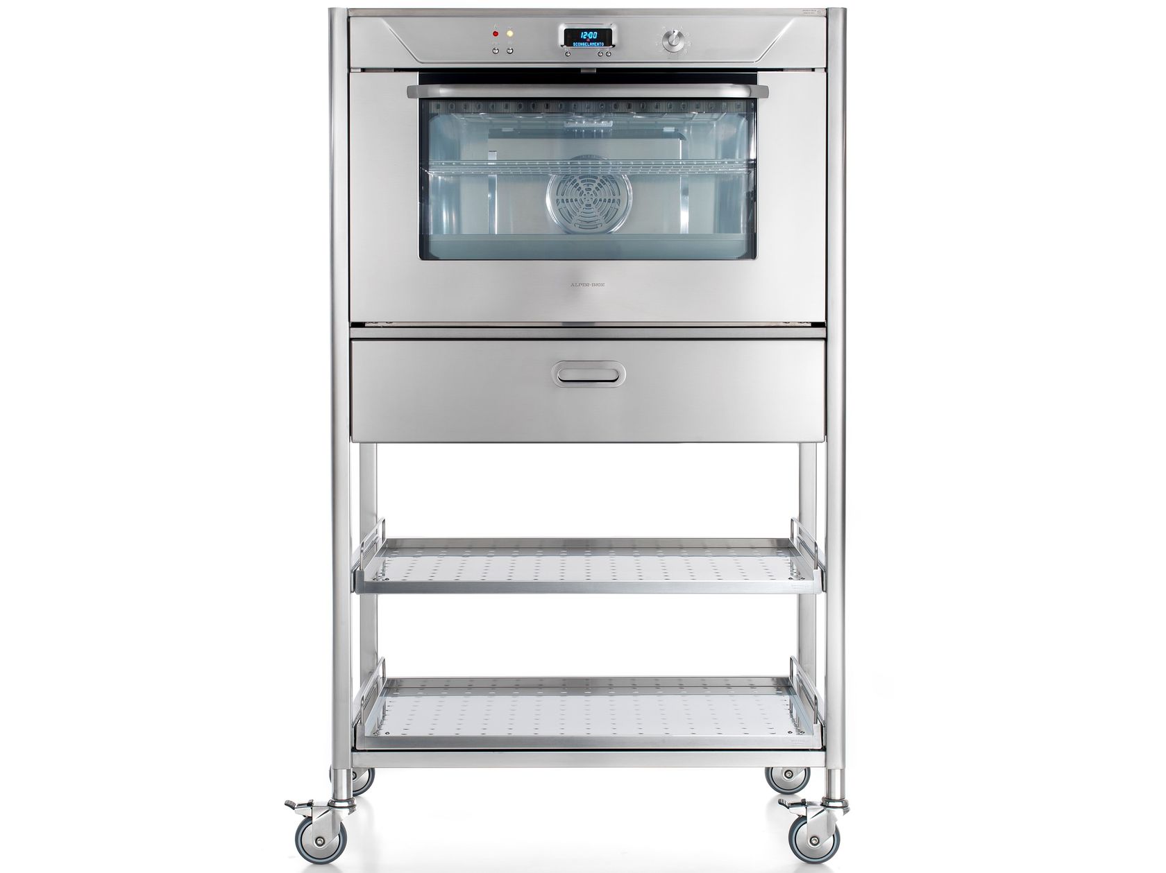 Stainless steel fitted kitchen COLUMNS 98 OVEN Liberi in cucina ...