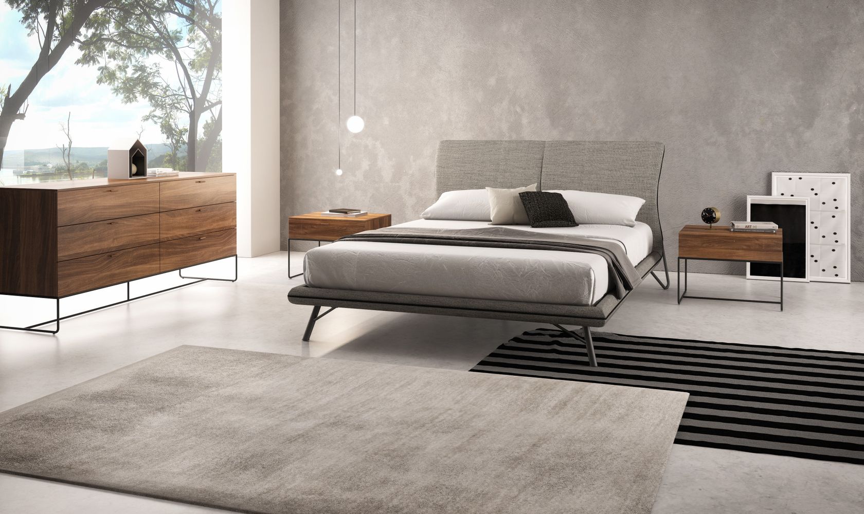 LINEA | Bed Linea Collection By Huppé design Joël Dupras