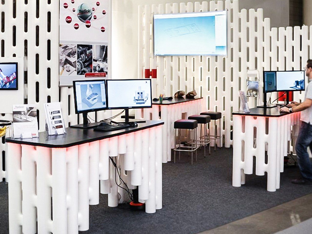LINK Office booth By Movisi | design Pearson Lloyd, Tom Lloyd, Luke Pearson
