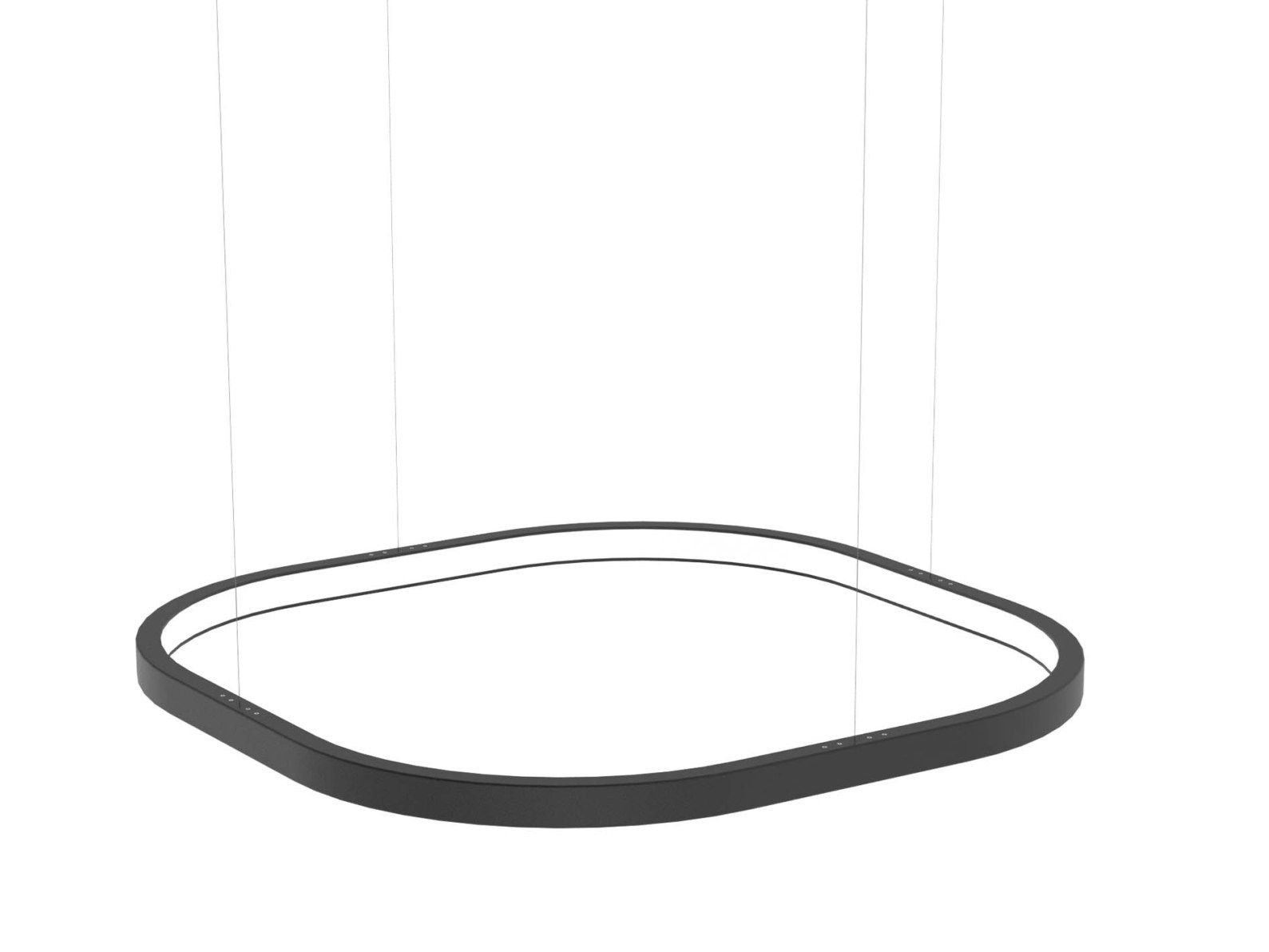 LED pendant lamp LOOP SQUARE By Martinelli Luce