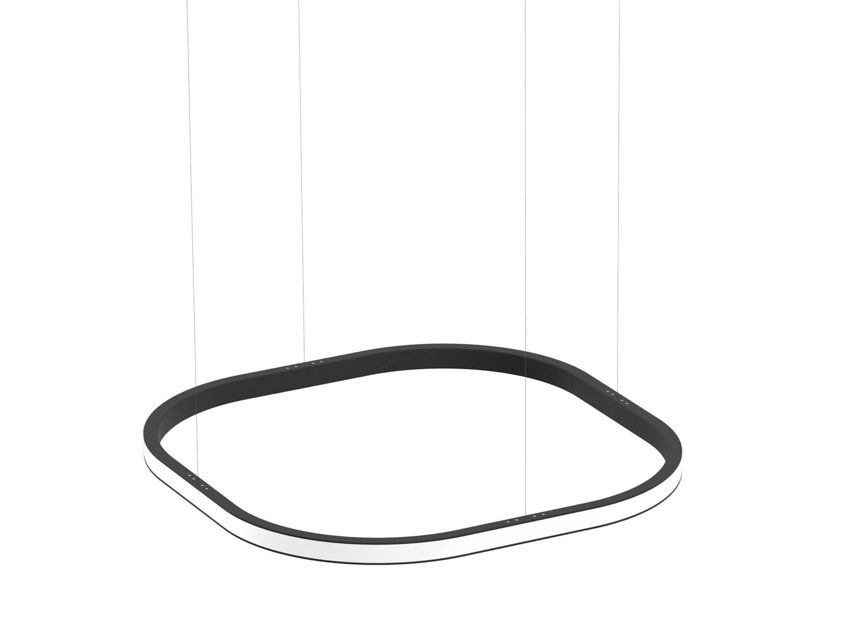LED pendant lamp LOOP SQUARE By Martinelli Luce