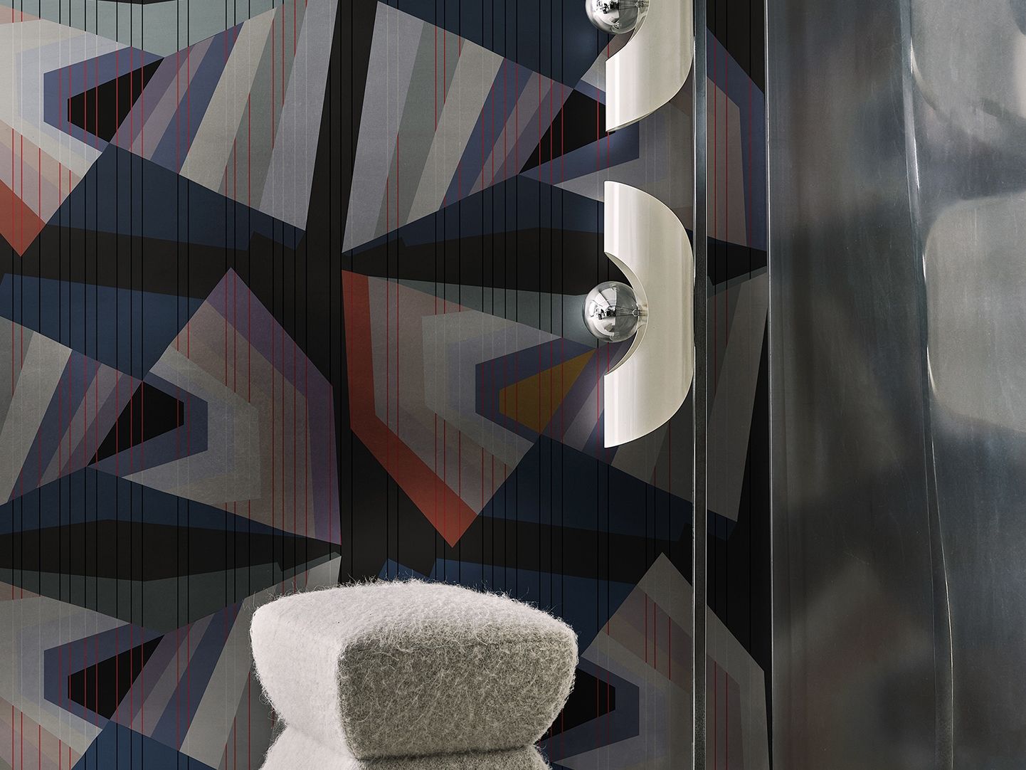 LUDIC wallpaper By Wall&decò design Talva Design