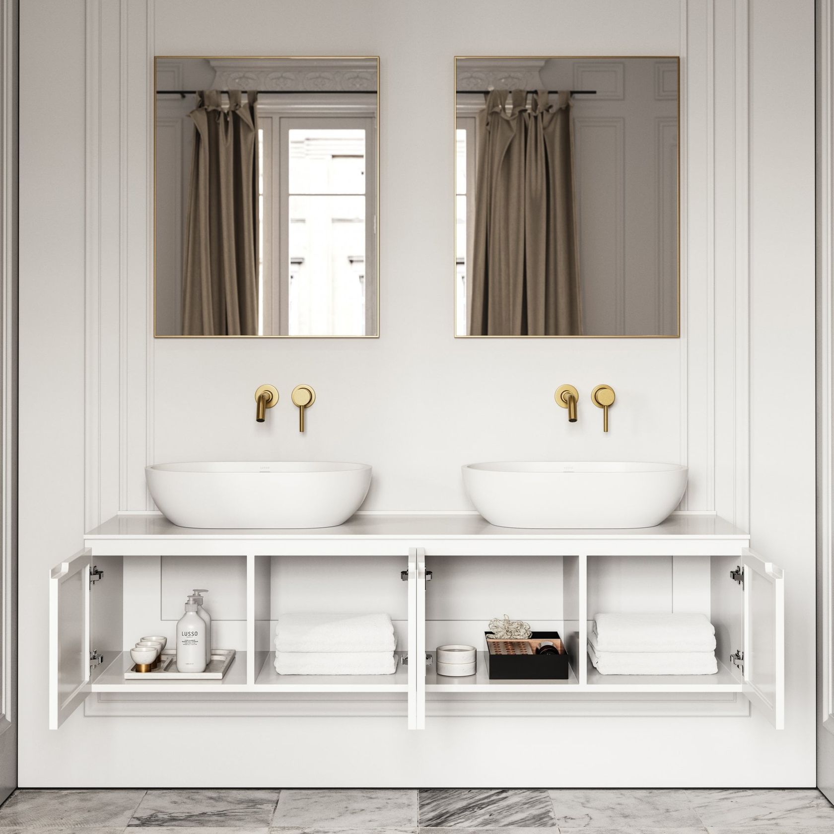 LUXOR | Double vanity unit By LUSSO