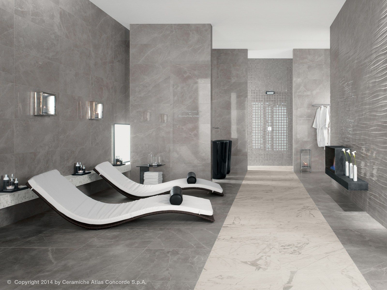 MARVEL PRO FLOOR Porcelain stoneware flooring with marble effect By ...