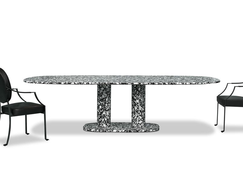 MATERA | Rectangular table Matera Collection By BAXTER design Paola Navone