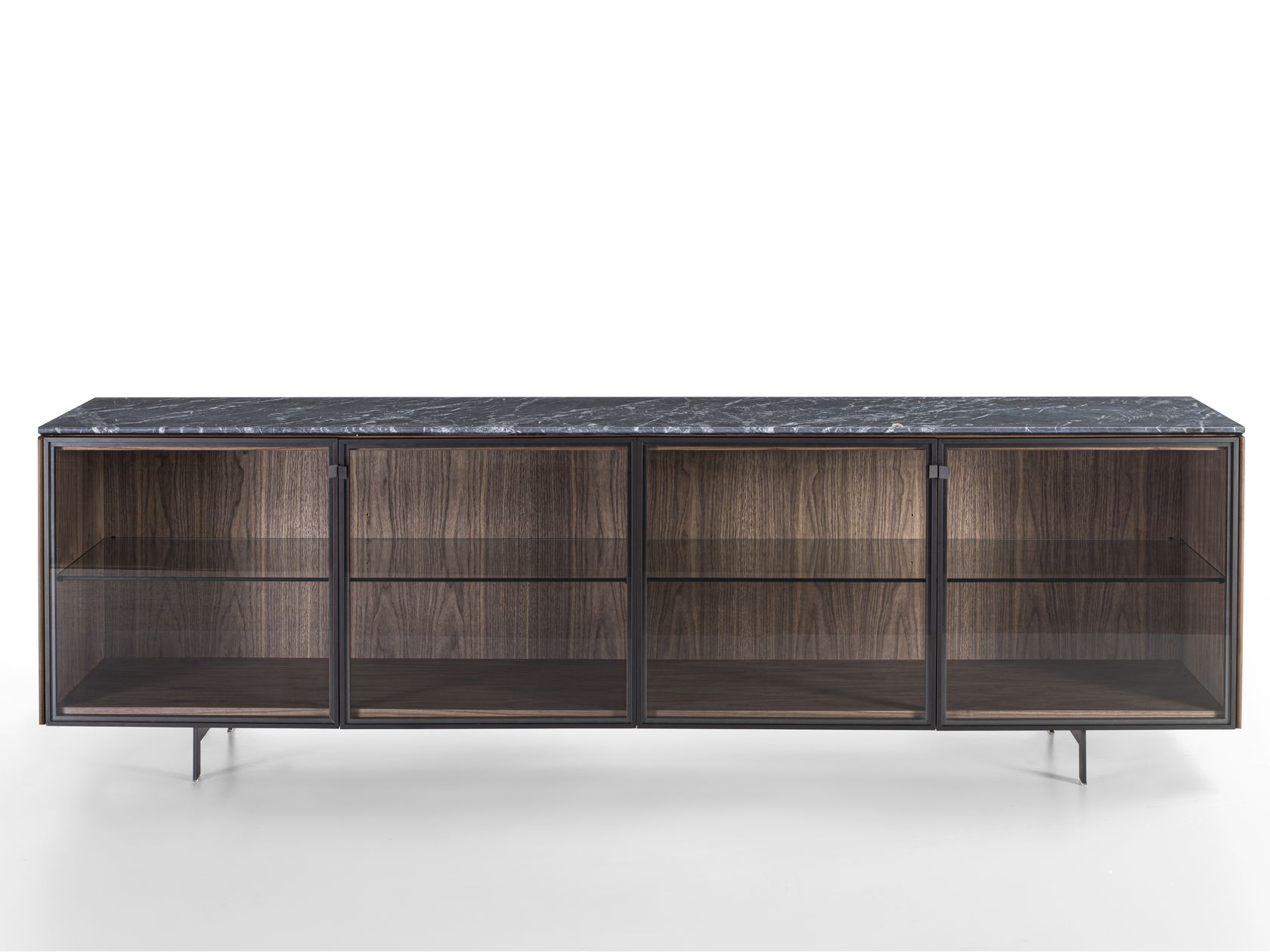 MATICS Wooden sideboard with doors By Porada | design Buratti Architetti