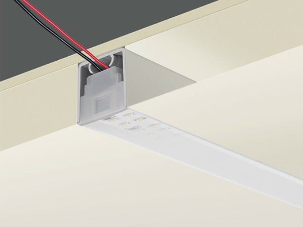 Ceiling mounted linear lighting profile MAXIBAR By Quicklighting