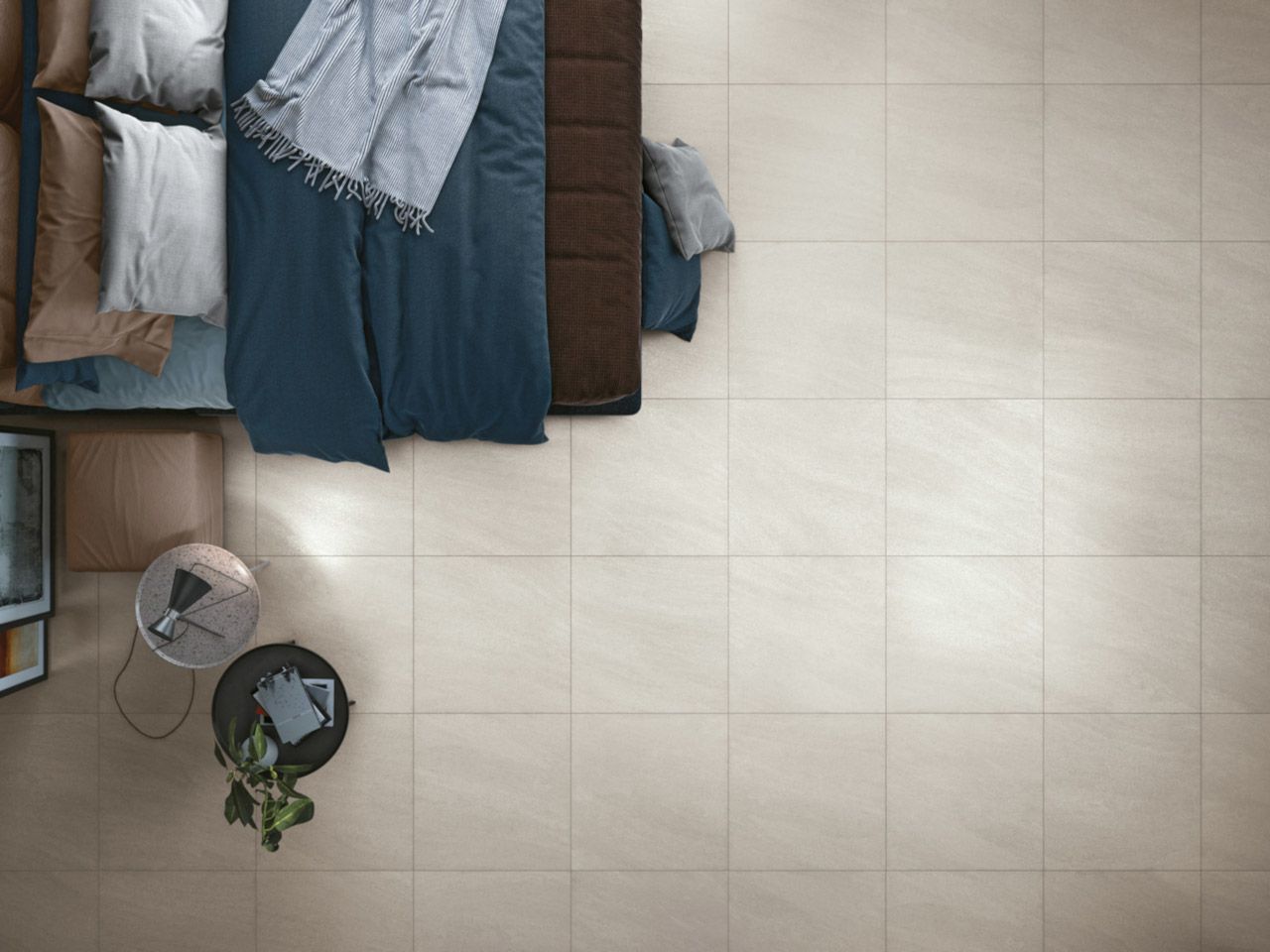 Porcelain stoneware wall/floor tiles with stone effect MAXIMA BLANC ...