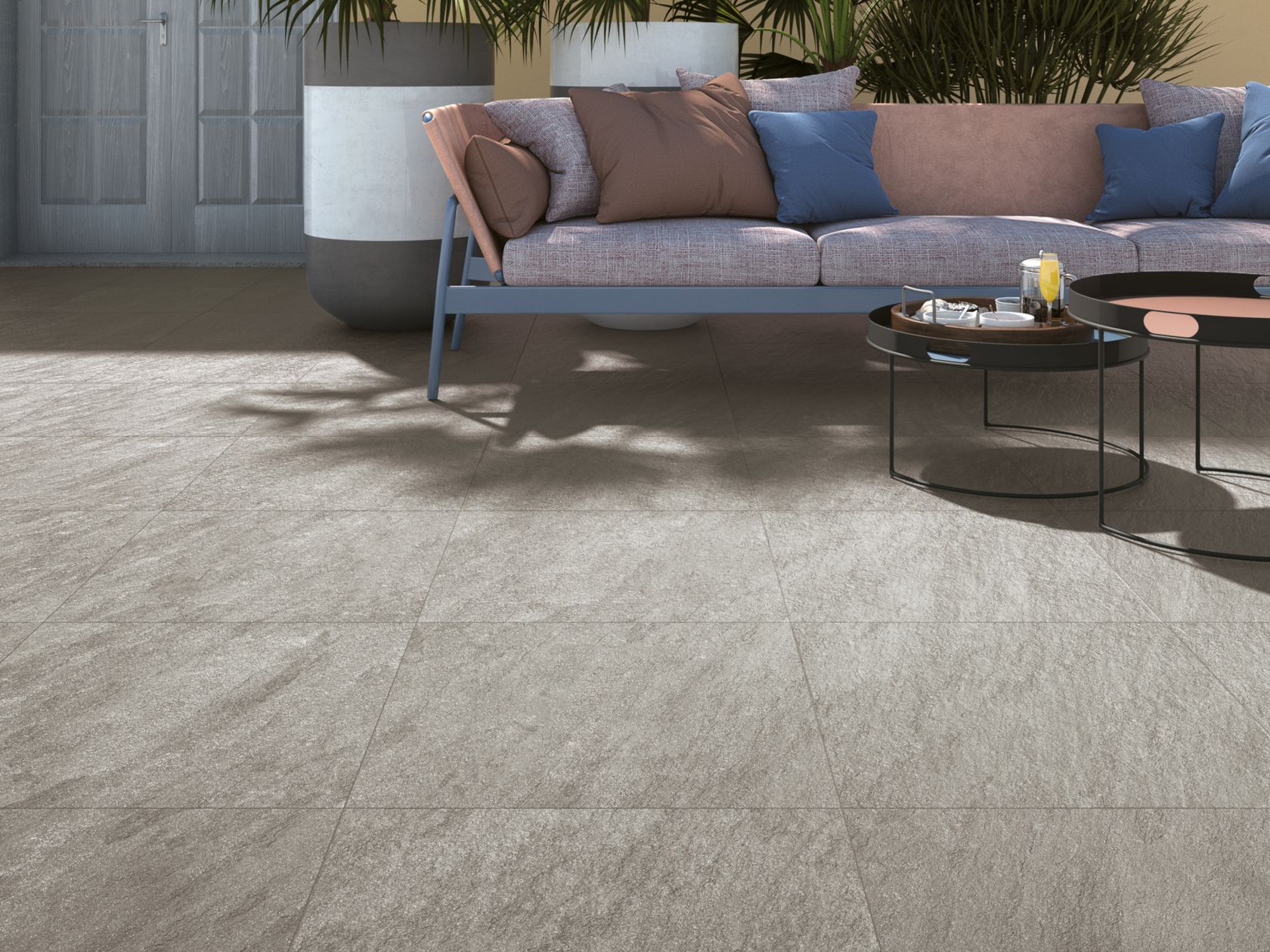 MAXIMA GRIS Porcelain stoneware wall/floor tiles with stone effect By ...