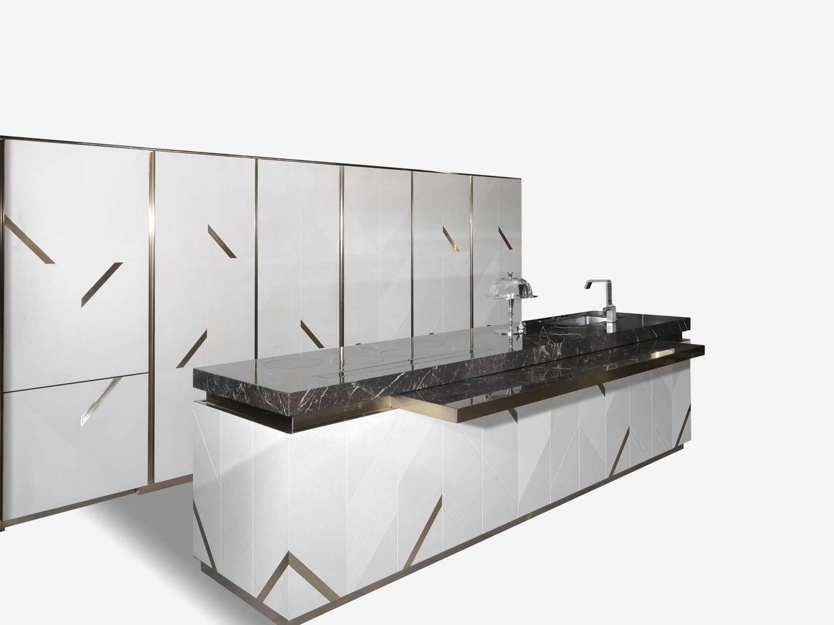MAYFAIR Marble kitchen with island By Visionnaire | design Alessandro ...