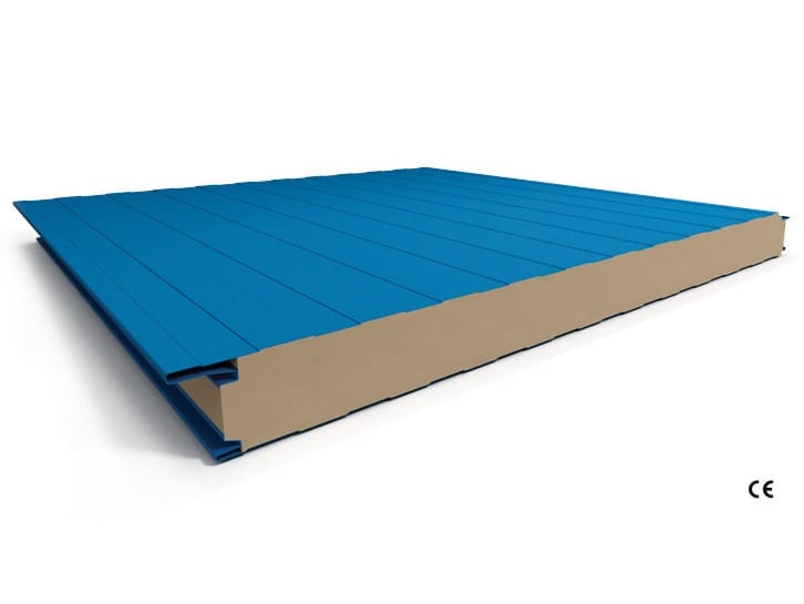 Pannelli coibentati per parete in lana di roccia MB FIRE-PRO HIDDEN FIX ...