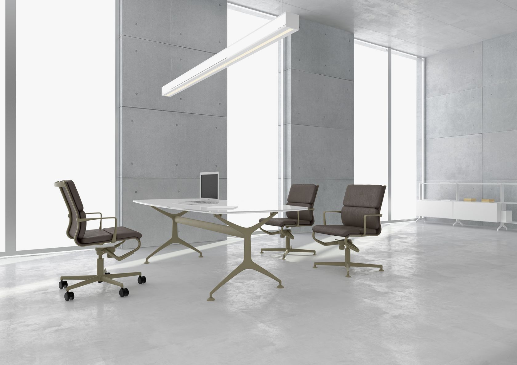 MEETINGFRAME 52 SOFT - 484 Swivel height-adjustable office chair with ...