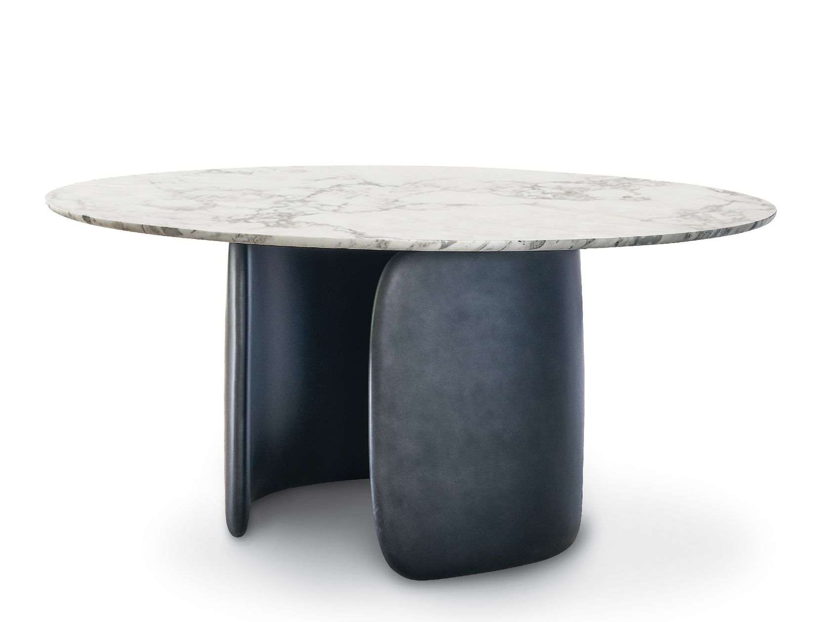 MELLOW | Round table Round table with polyurethane base By Bonaldo ...