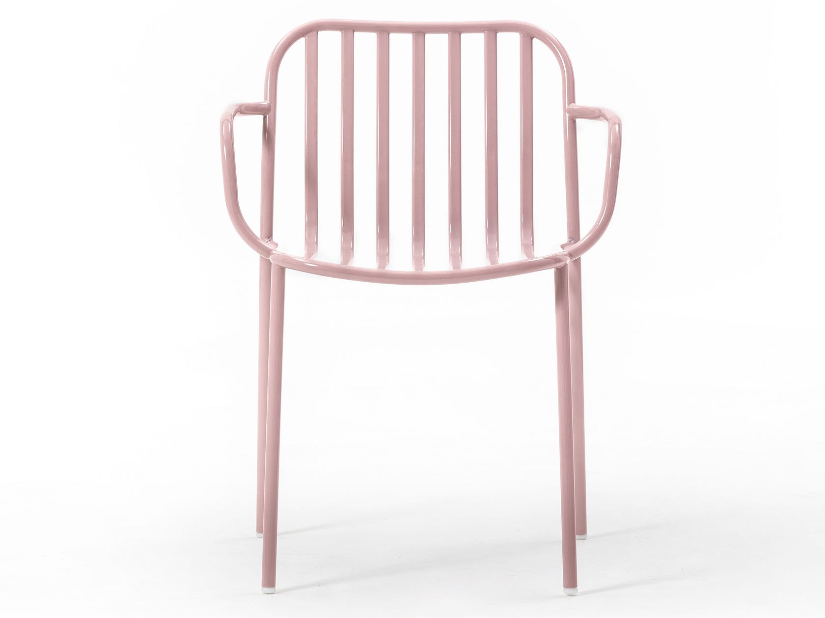 METIS LINE Stackable metal chair with armrests By TrabA' | design ...