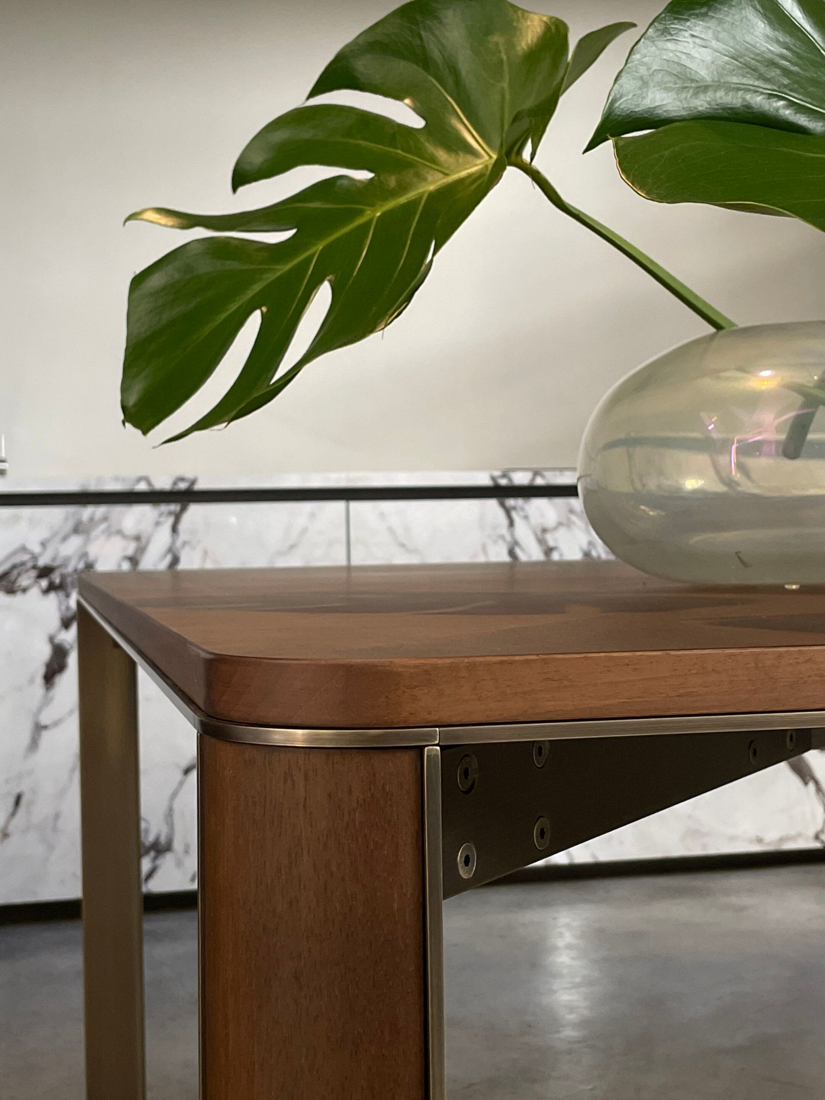 GREGORIO Steel and wood table By MG12 | design Monica Freitas Geronimi