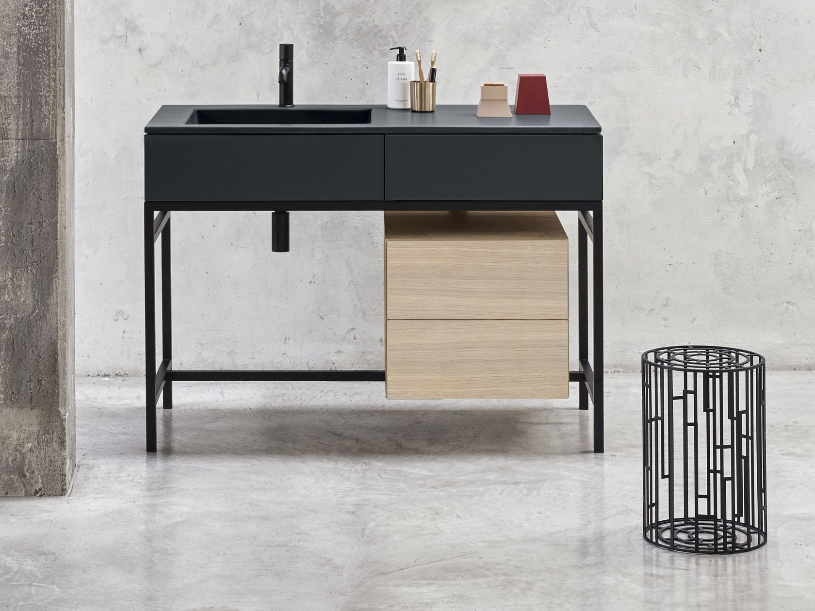 MILANO Floor-standing vanity unit with drawers By Ceramica Cielo ...