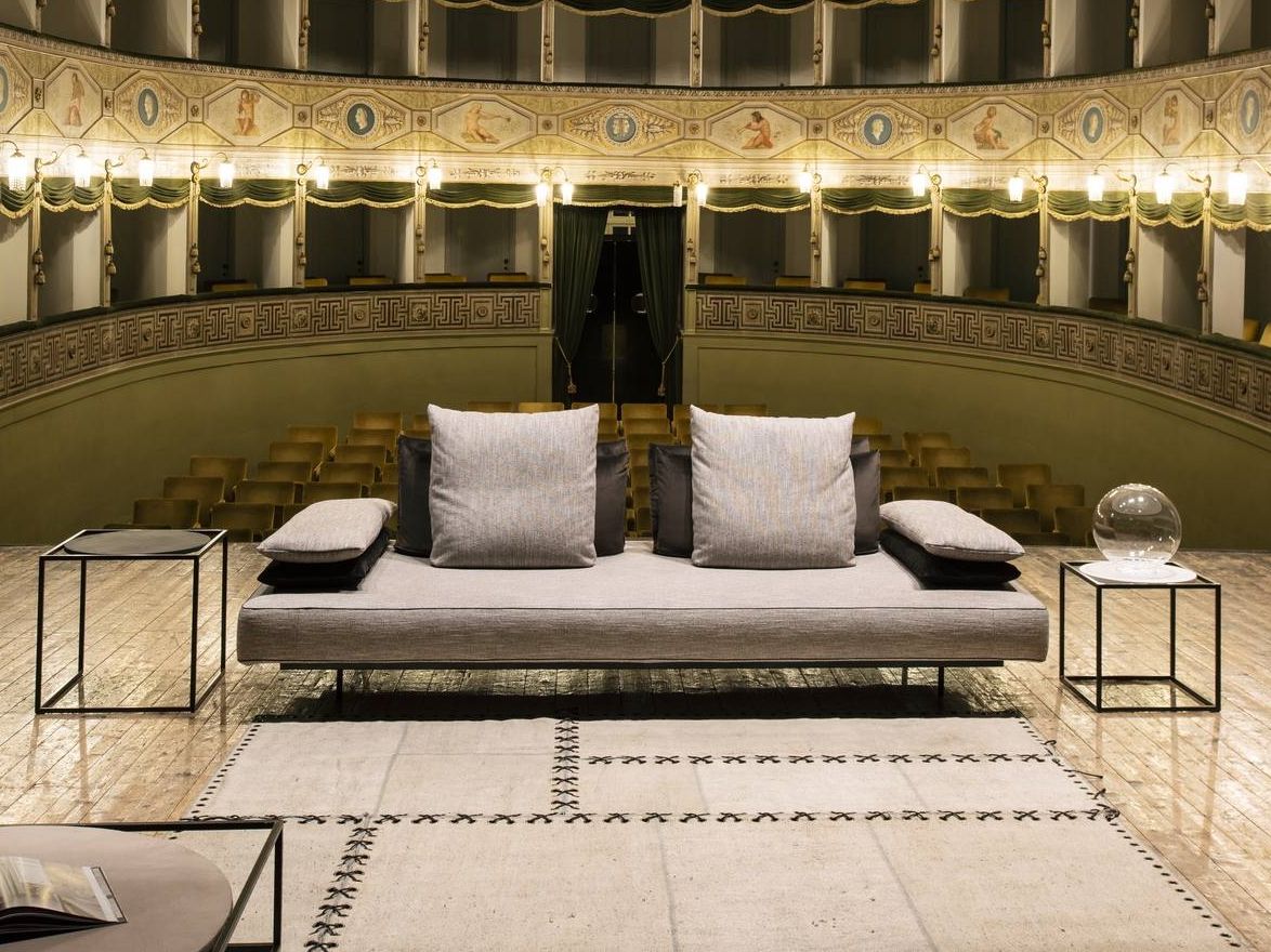 2 seater fabric sofa with removable cover MILANO By Gobbo Salotti design Itamar Harari