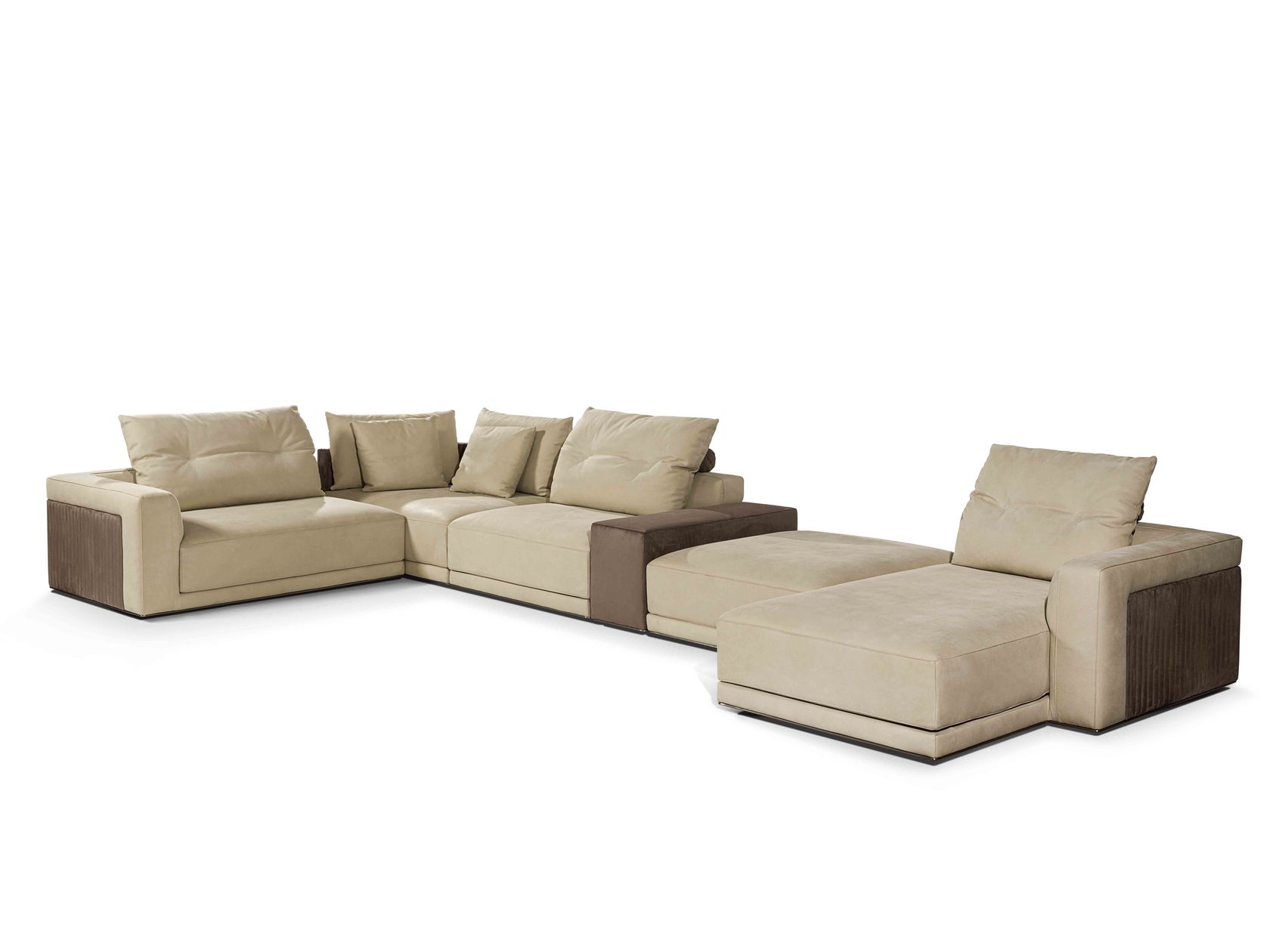 MILLER Sectional sofa with chaise longue By Visionnaire | design Fabio ...