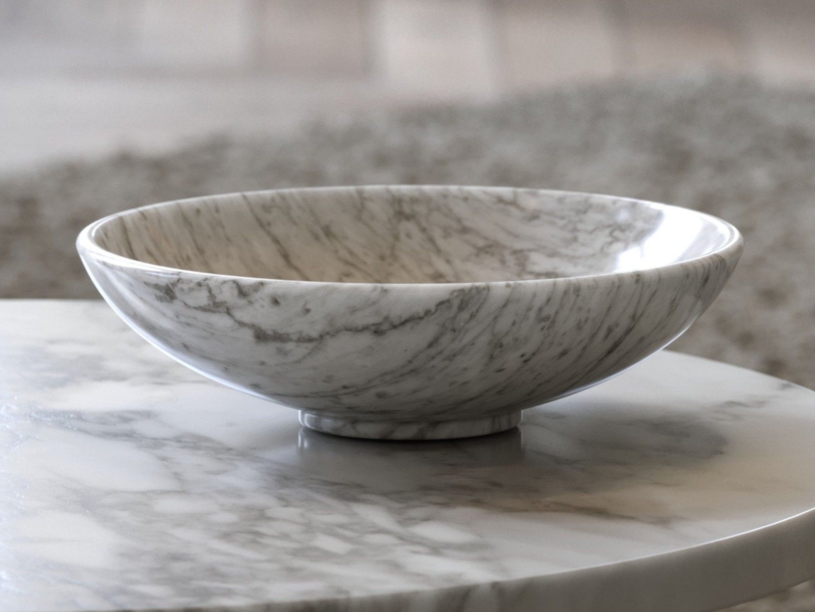MILLESI | Carrara marble centerpiece Carrara marble centerpiece By LUSSO