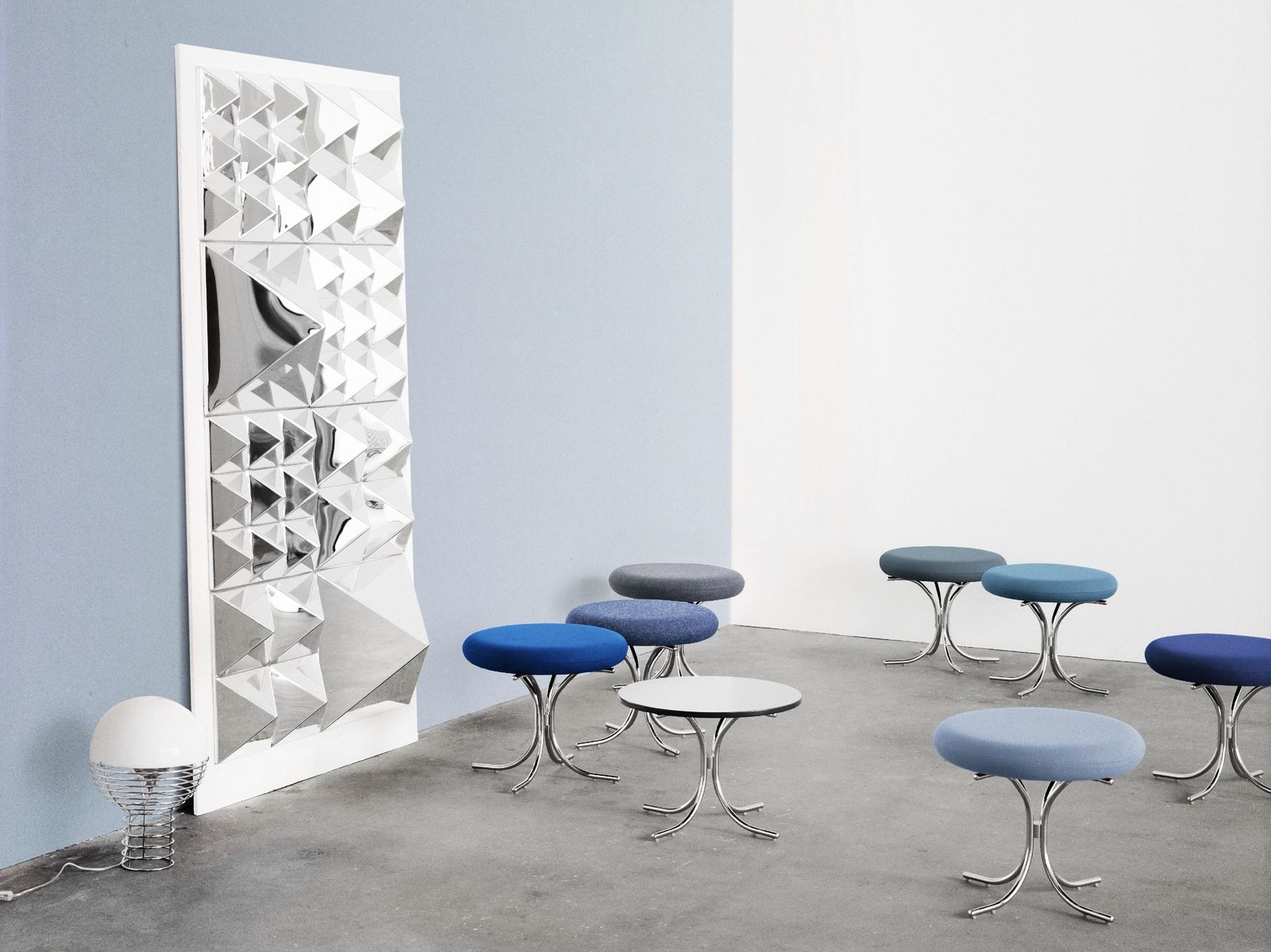 Modular 3D Wall Tile MIRROR SCULPTURES 9 Mirror Collection By Verpan ...