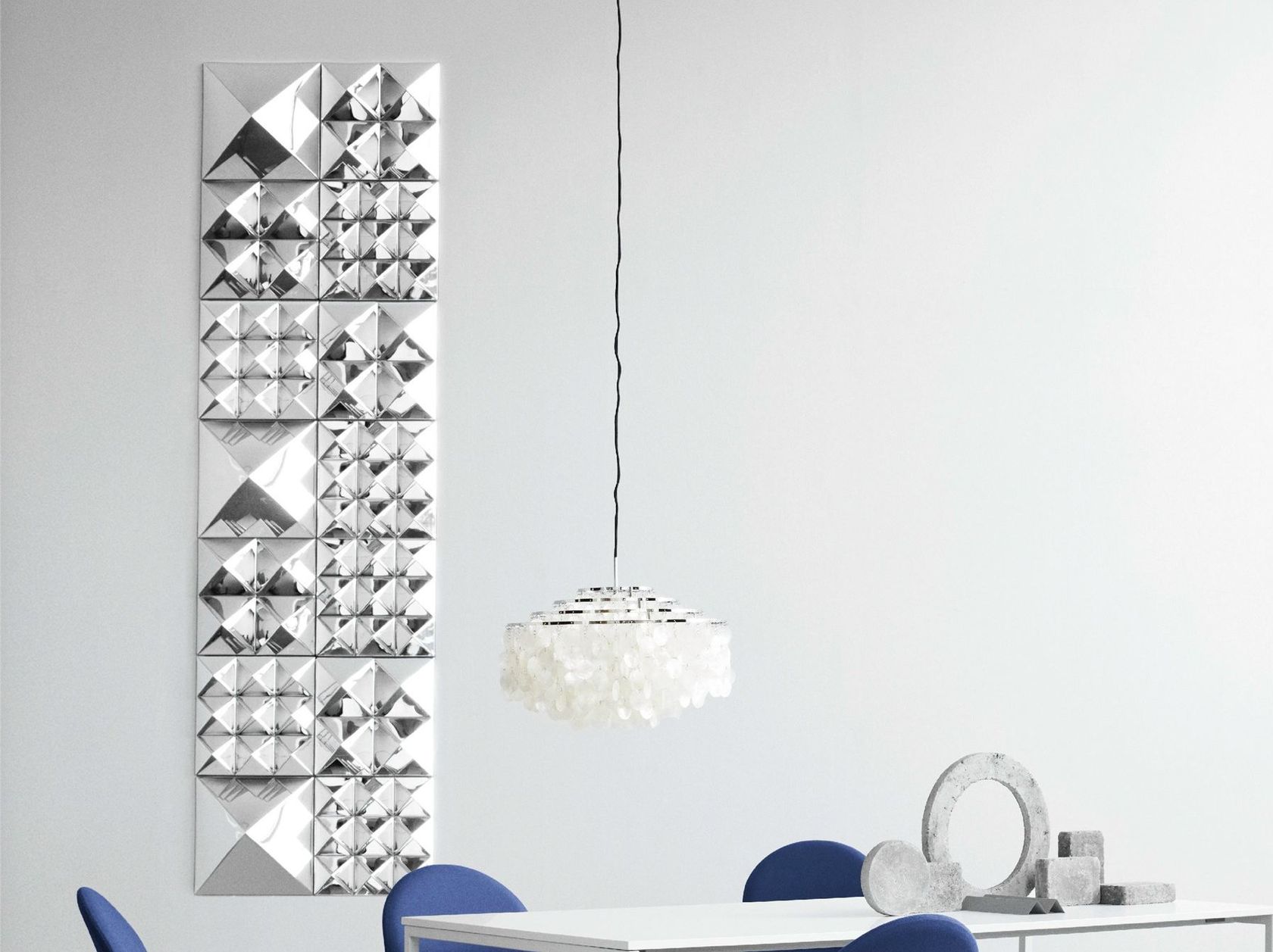 Modular 3D Wall Tile MIRROR SCULPTURES 9 Mirror Collection By Verpan ...