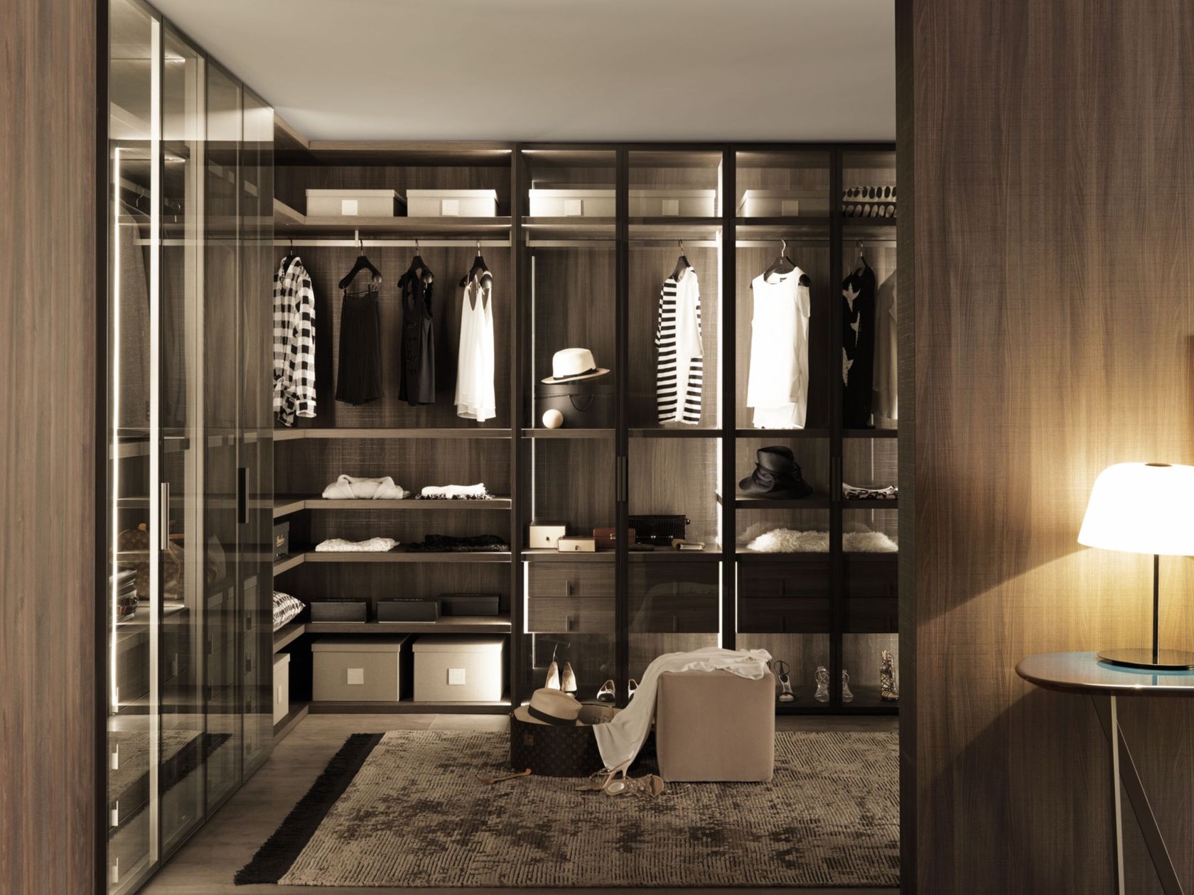 PALO ALTO | Wooden walk-in wardrobe MisuraEmme Collection By MisuraEmme