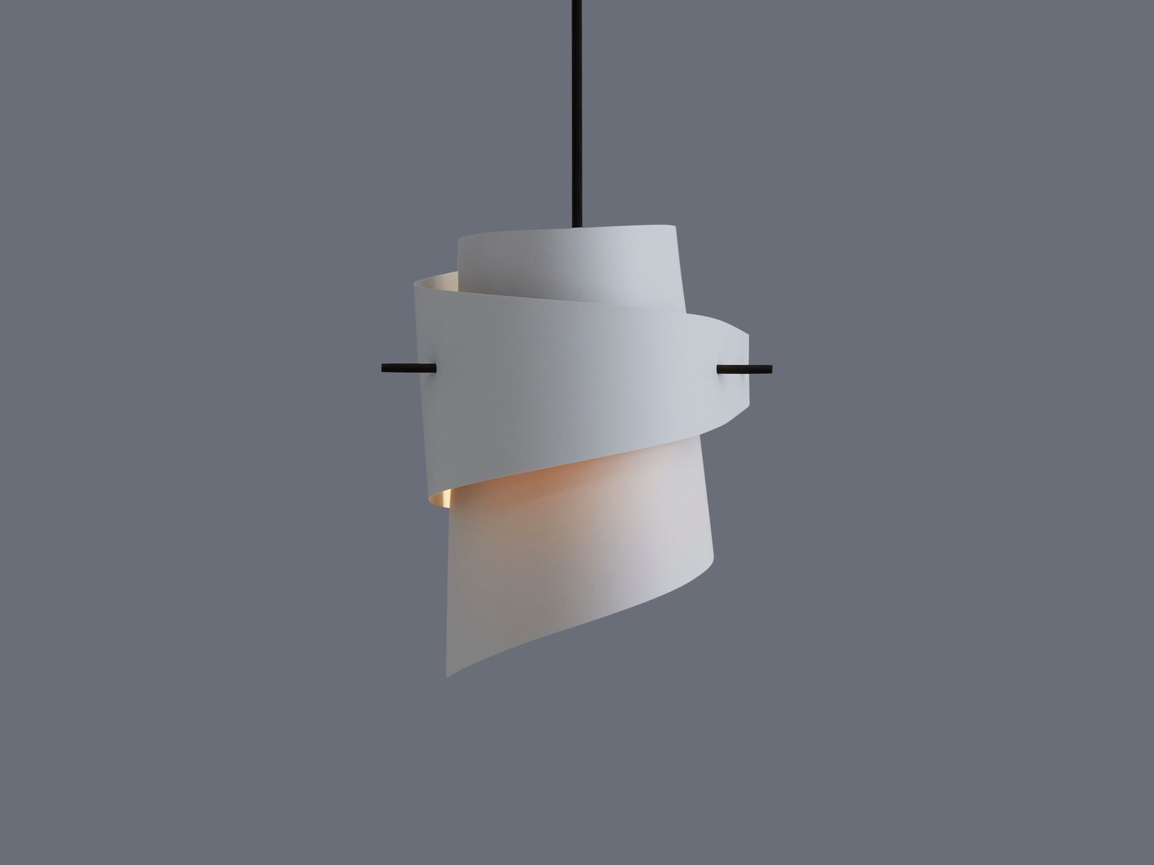 LED handmade plastic pendant lamp ML01 MINI PLASTIC LIGHT GREY By moijn ...