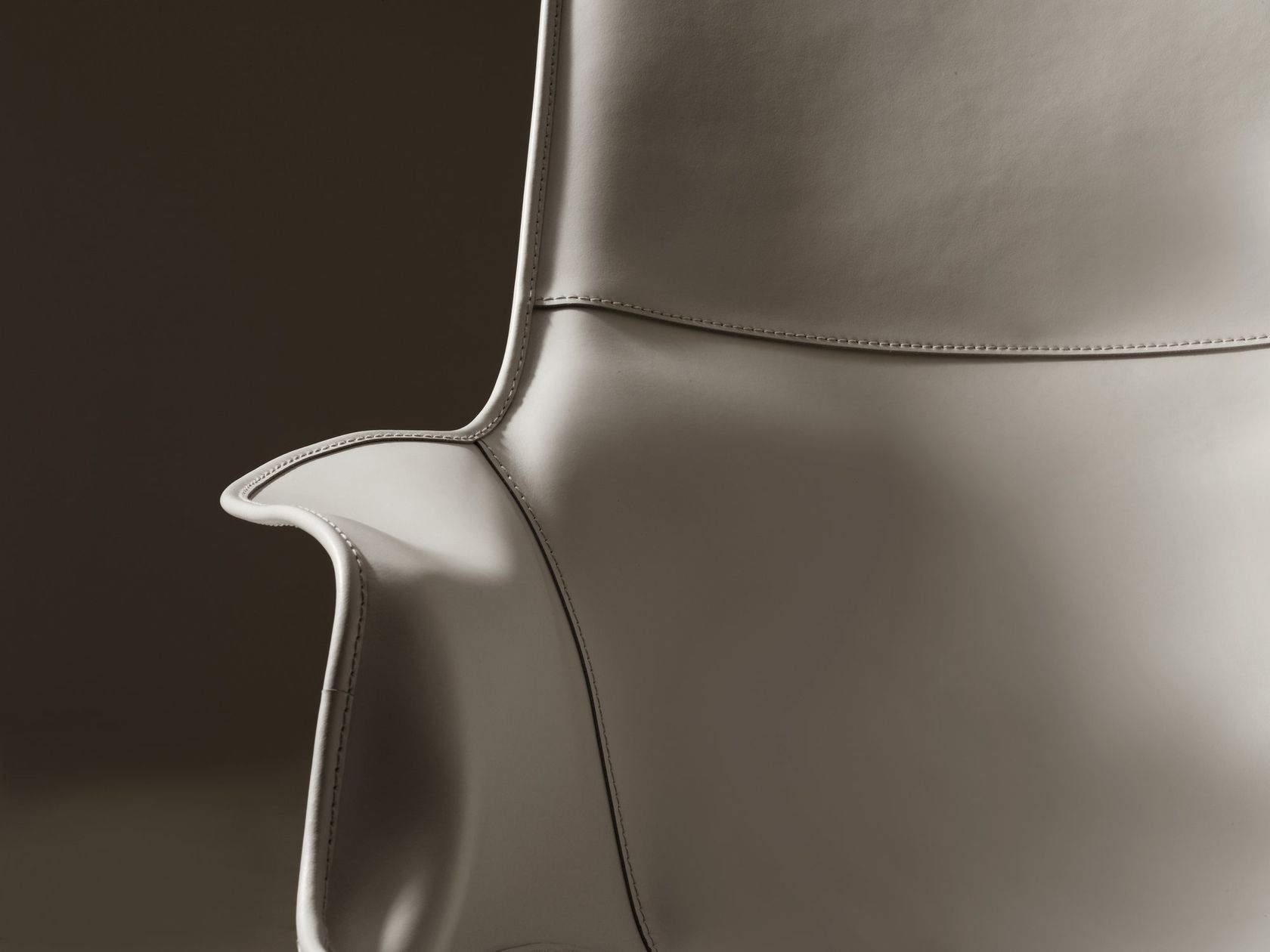 MOBIUS | Tanned leather armchair Mobius Collection By Giorgetti design ...