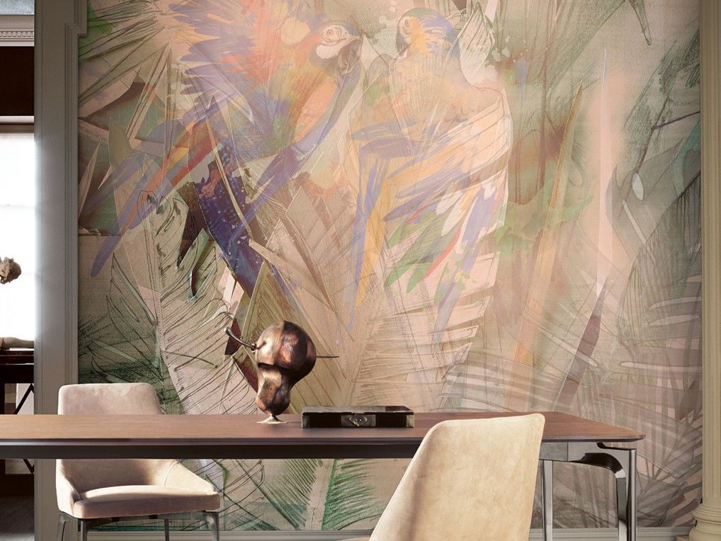 Tropical wallpaper, eco-friendly, PVC free and washable MODERN JUNGLE ...