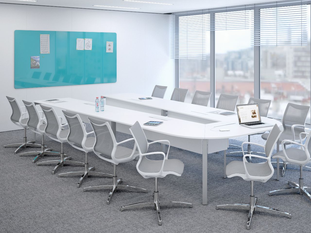 SLIM | Modular meeting table Slim Collection By Cider Edition