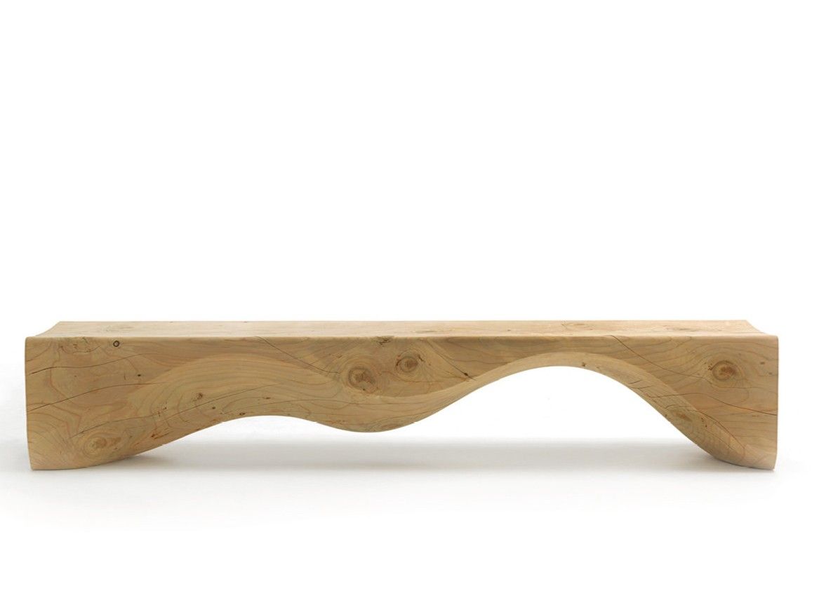 MOUNTAINS Cedarwood bench By Riva 1920 | design Hsiao-Ching Wang