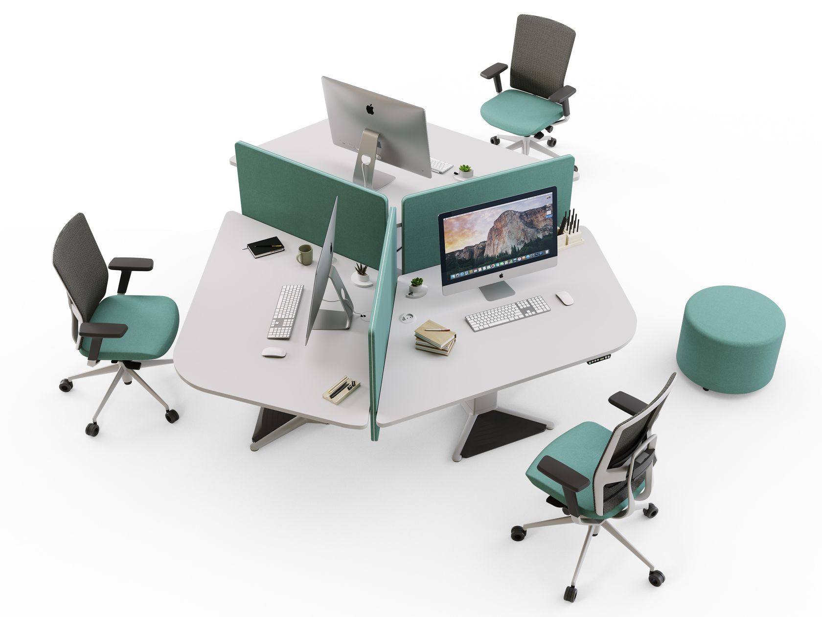 POWER | Multiple office workstation Power Collection By ACTIU design ...