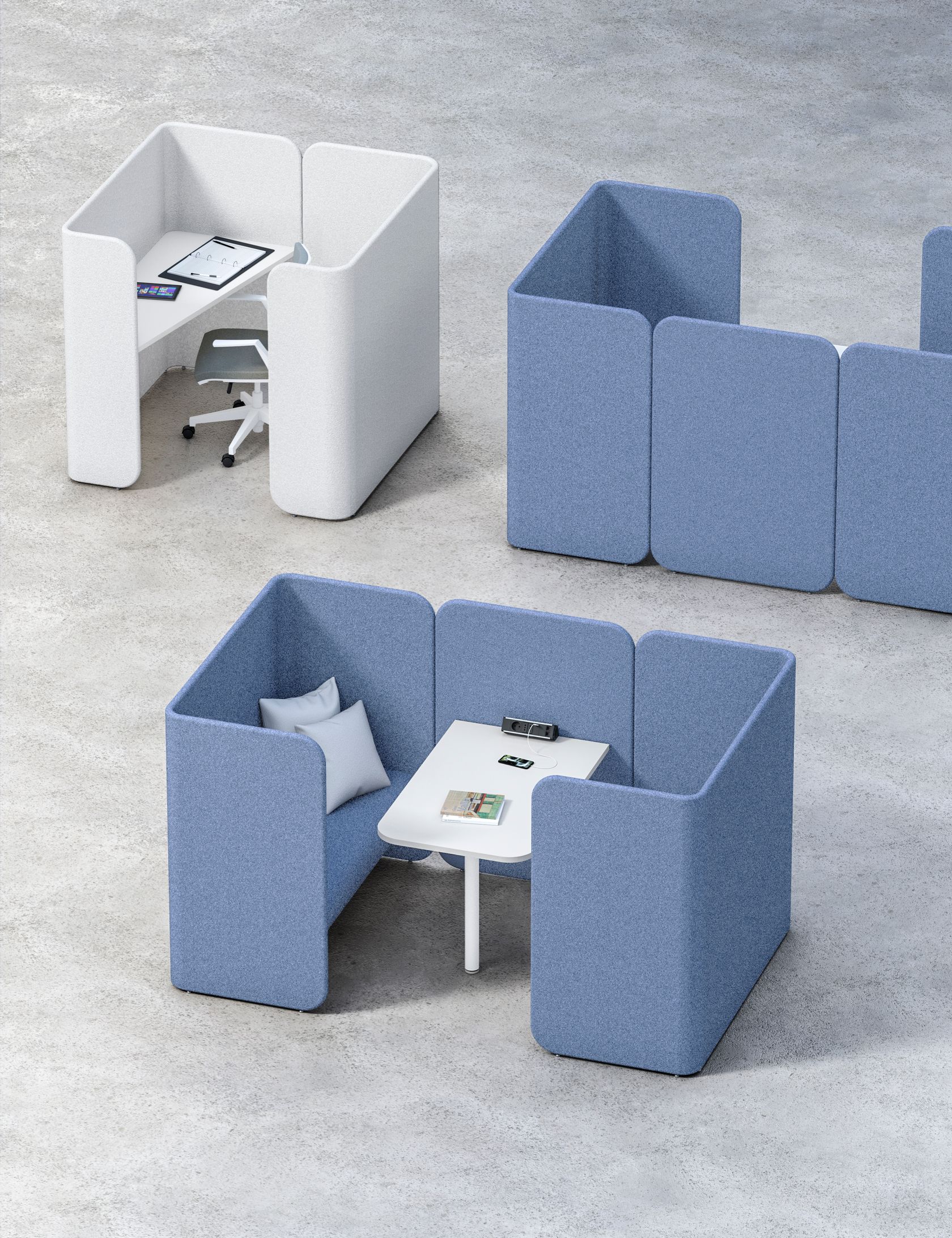 HUG MODULAR PODS | Office workstation Office workstation By FANTONI