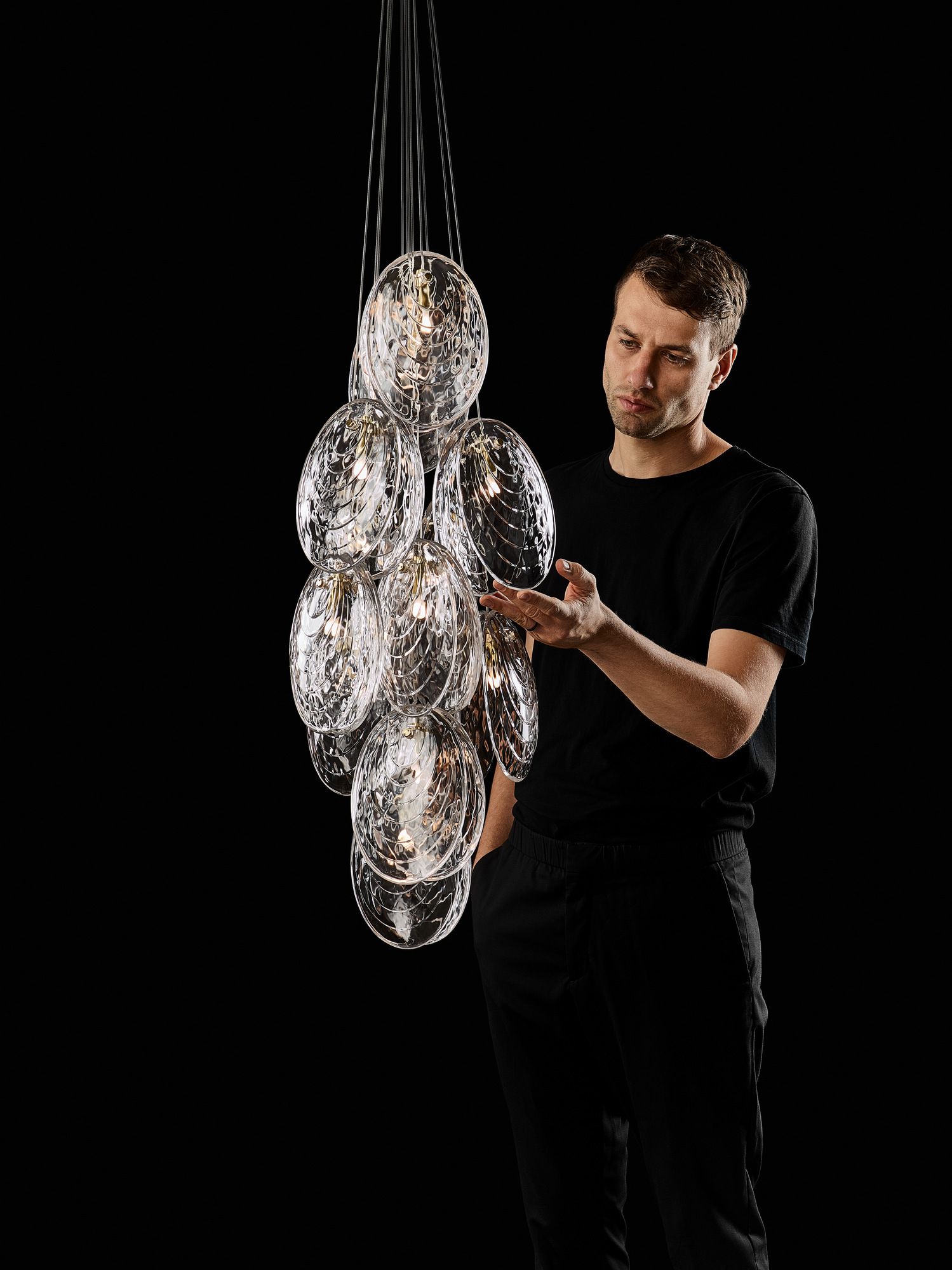 MUSSELS CLUSTER 12 Pendant lamp By Bomma
