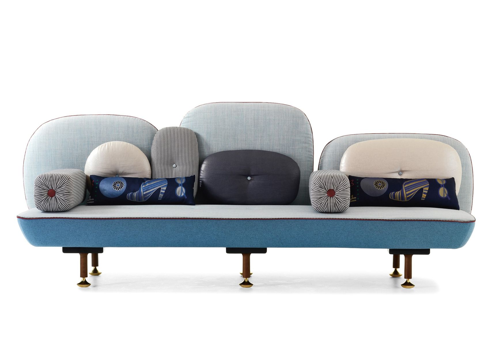 MY BEAUTIFUL BACKSIDE Fabric bench with back By Moroso | design Doshi ...