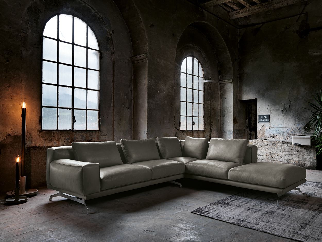 NANDO | Leather sofa By Max Divani