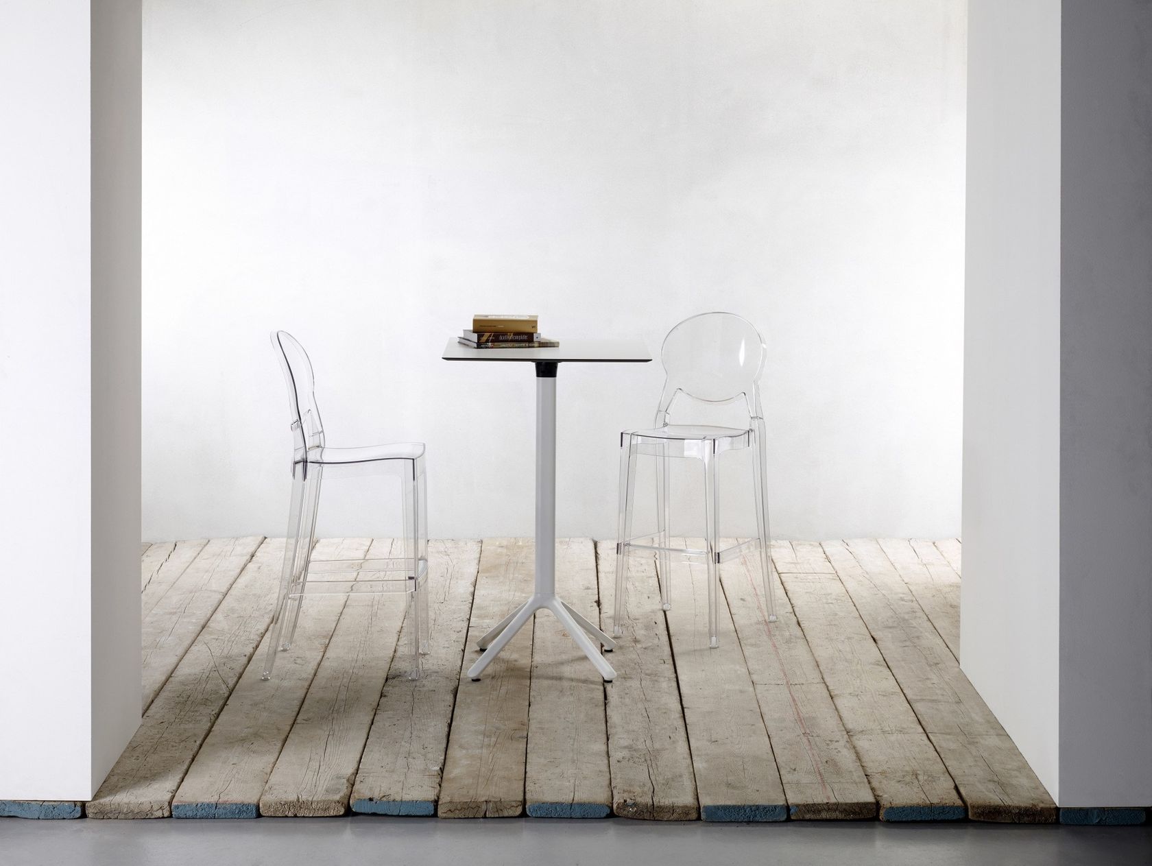 Tavolo alto quadrato in alluminio con piano a ribalta NEMO | Tavolo con ...