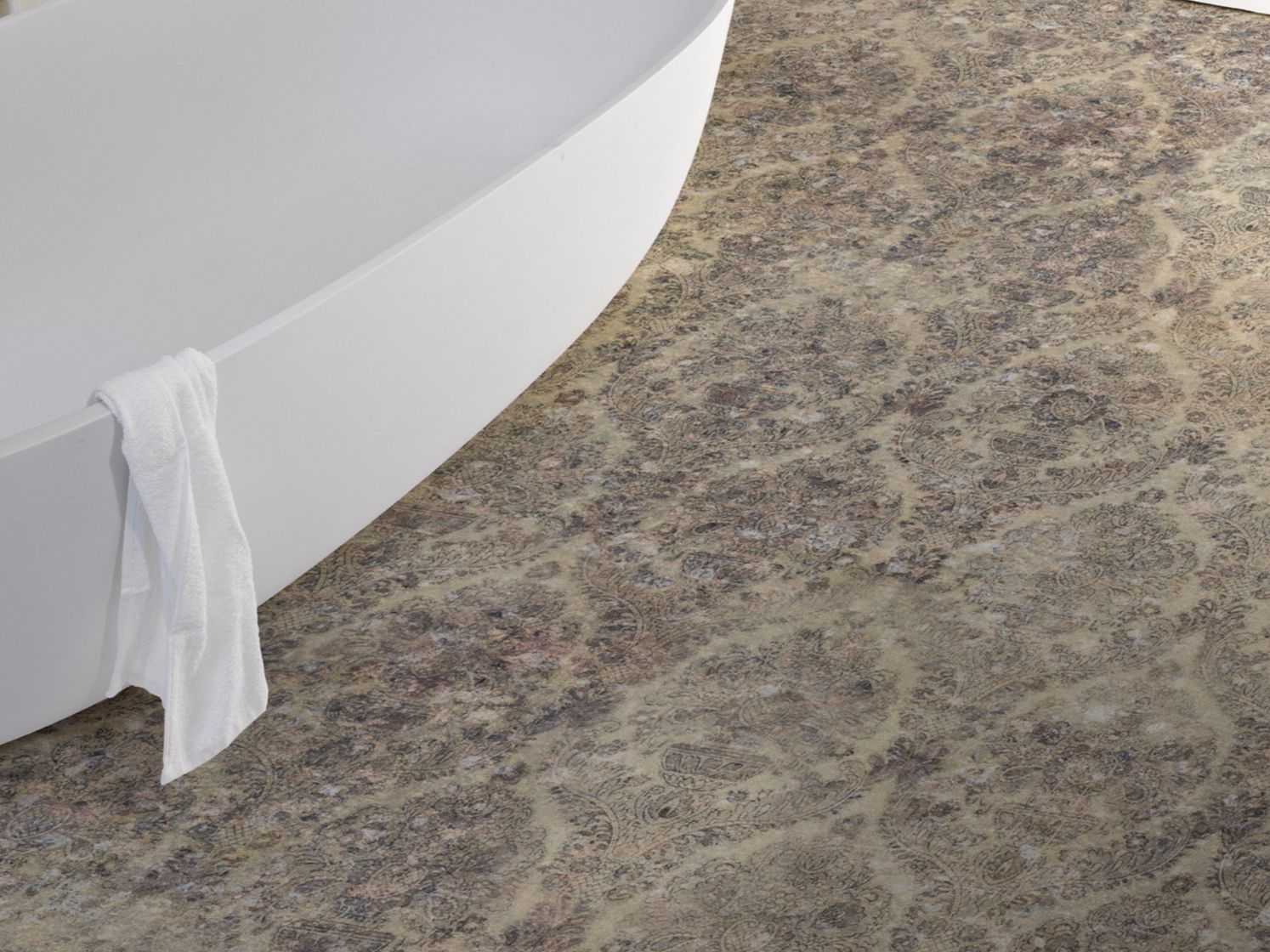 Damask stone effect floor wallpaper NEW DAMASCO Collection 2015 ...