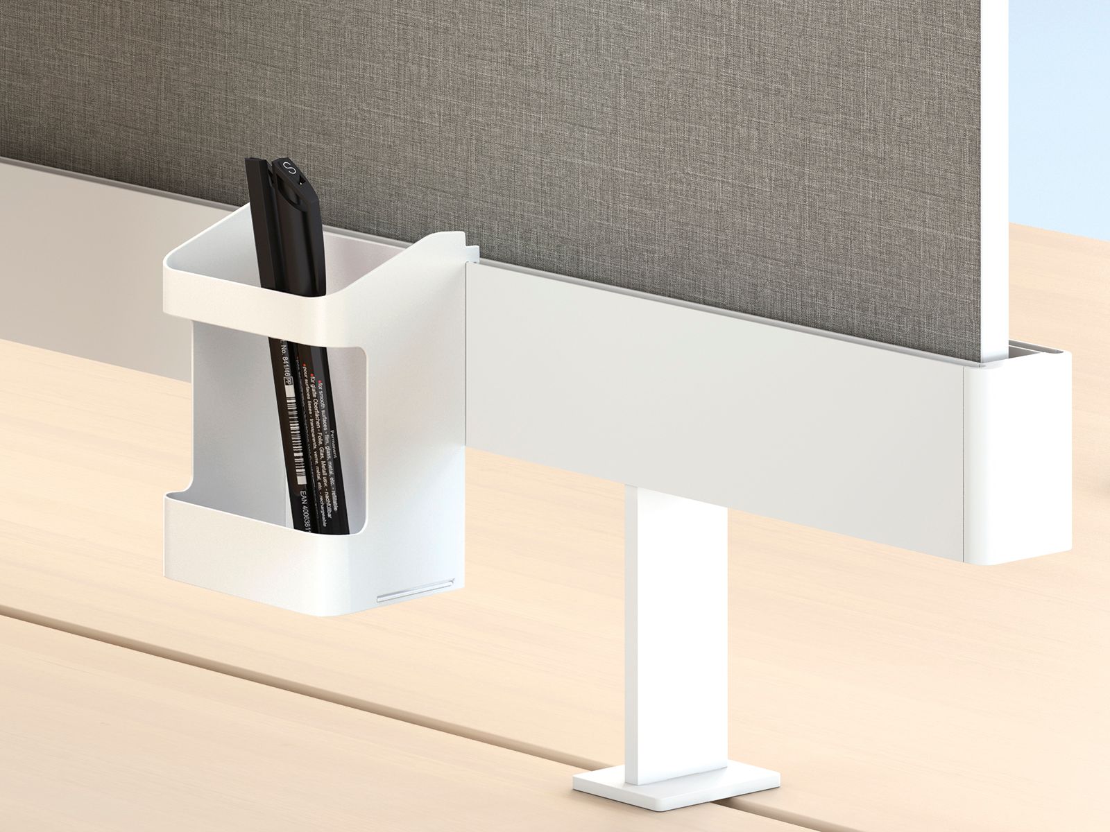 NEW WAVE Powder coated steel desk set By Manade | design Emmanuel Gallina