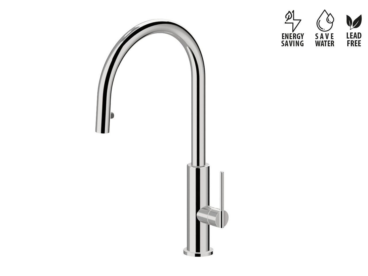 KONBU 72525 Single handle countertop kitchen mixer tap with spray By ...