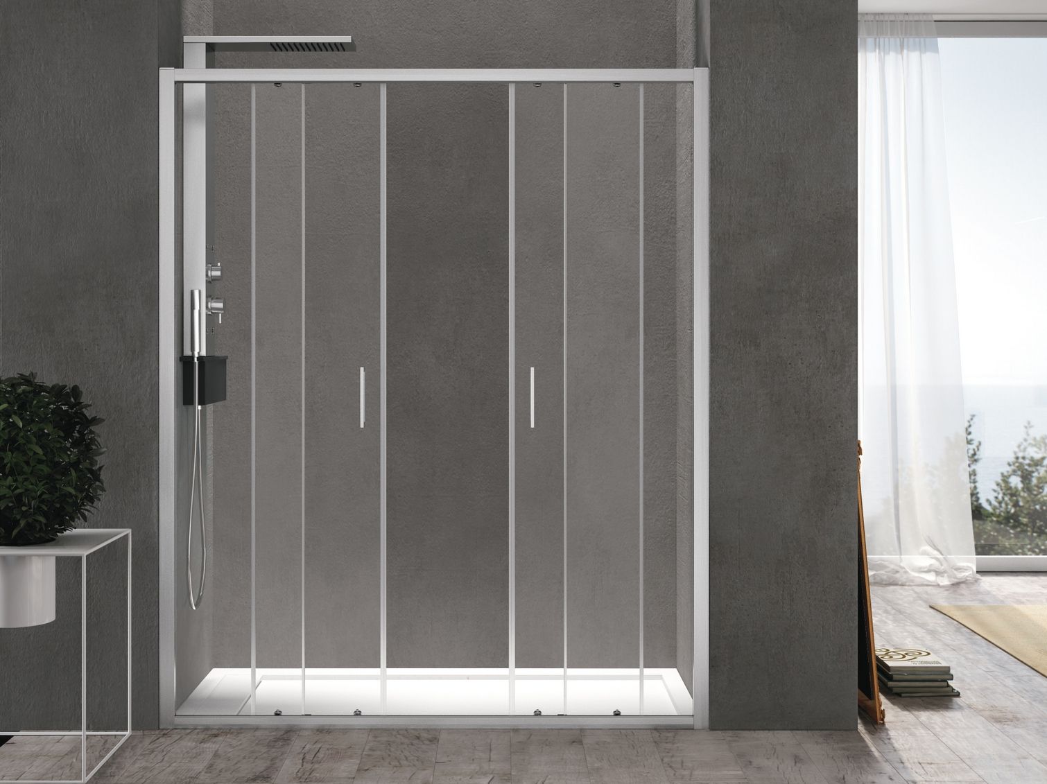 FORTY | Box doccia a nicchia Collezione Forty By Gruppo Geromin