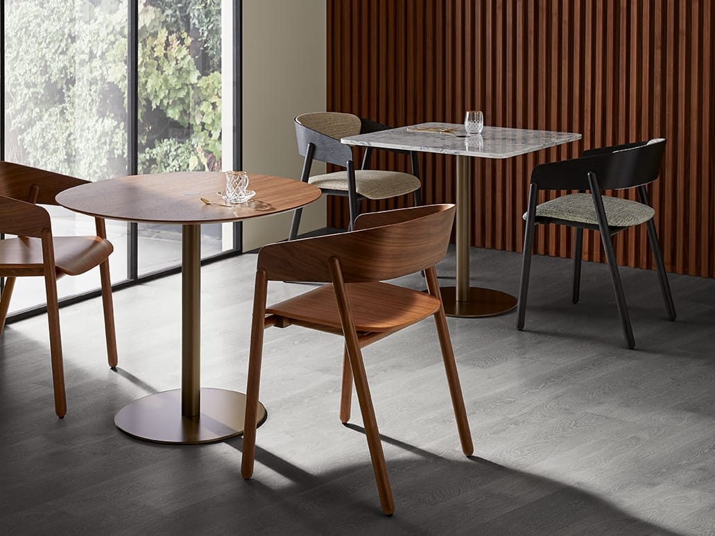 NUCLEO MARBLE Square marble table By Punt