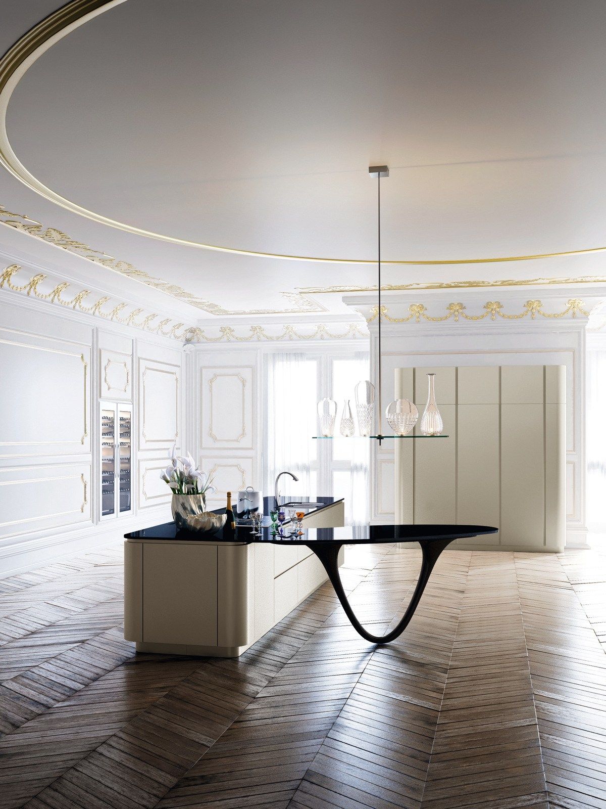 OLA 25 | Lacquered kitchen ICONE Collection By Snaidero design Pininfarina