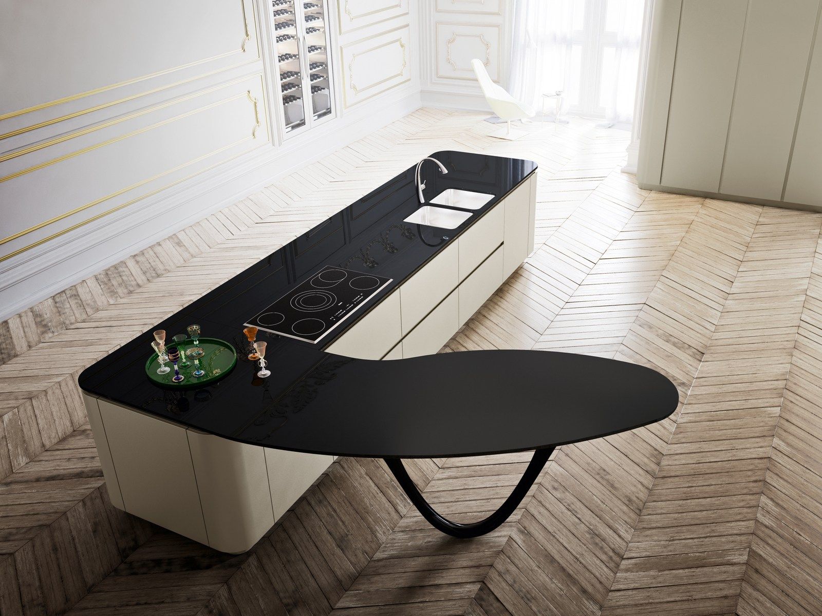 OLA 25 | Lacquered kitchen ICONE Collection By Snaidero design Pininfarina
