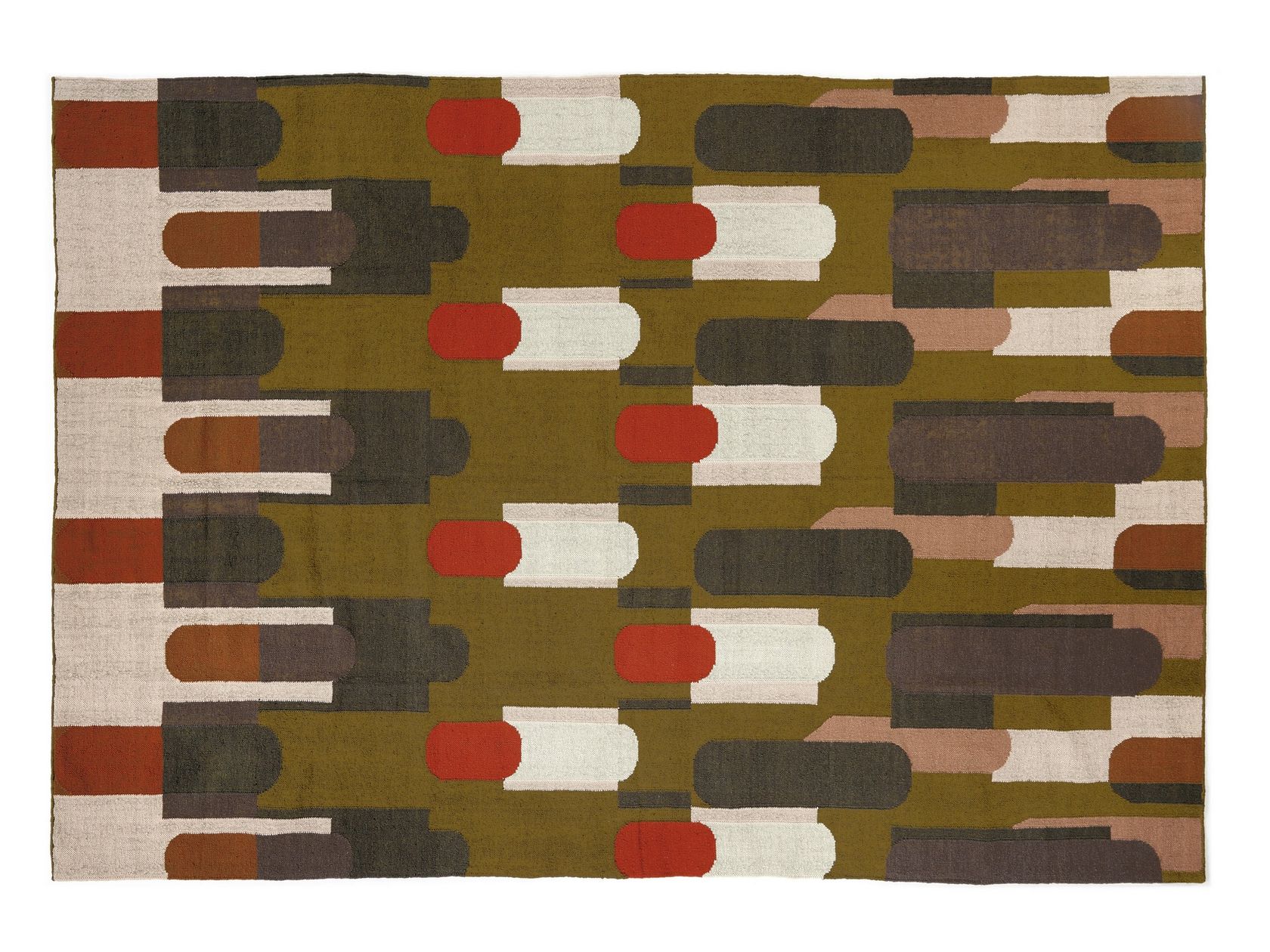 OMAN Patterned wool rug By Élitis