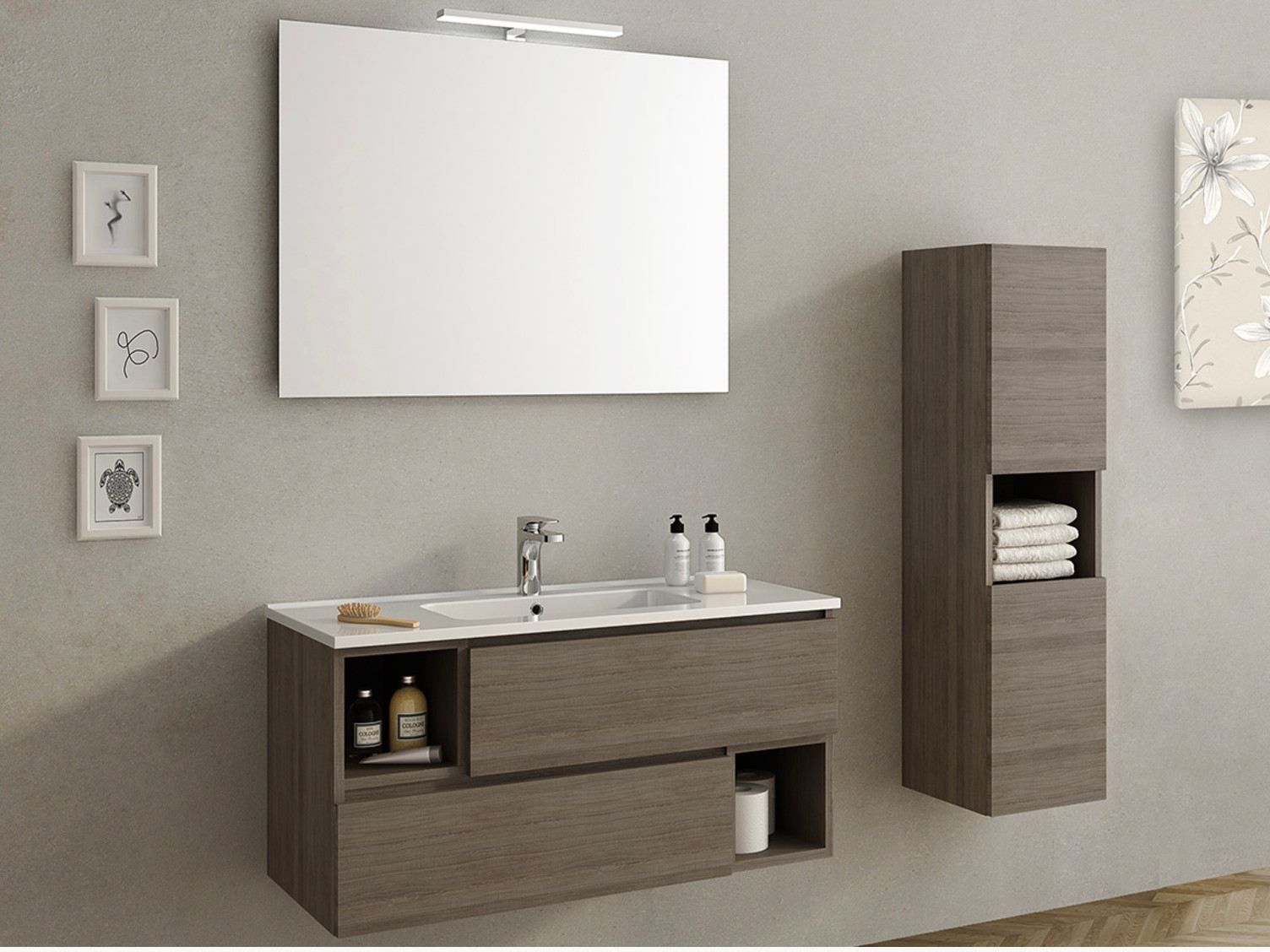 Wall-mounted vanity unit OPEN Vanity units Collection By Remail by G.D.L.