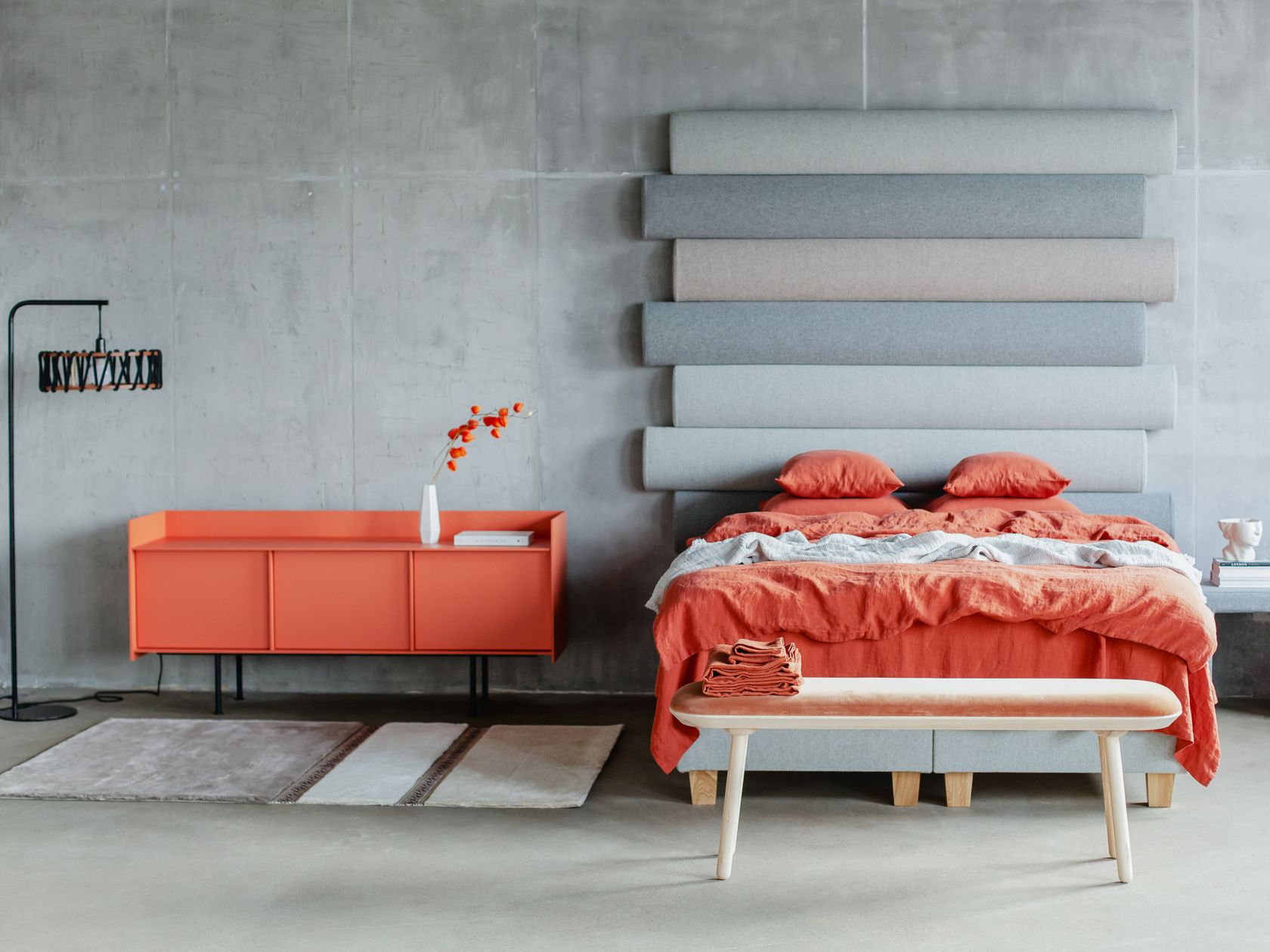 Bedroom set ORANGE By Lithuanian Design Cluster